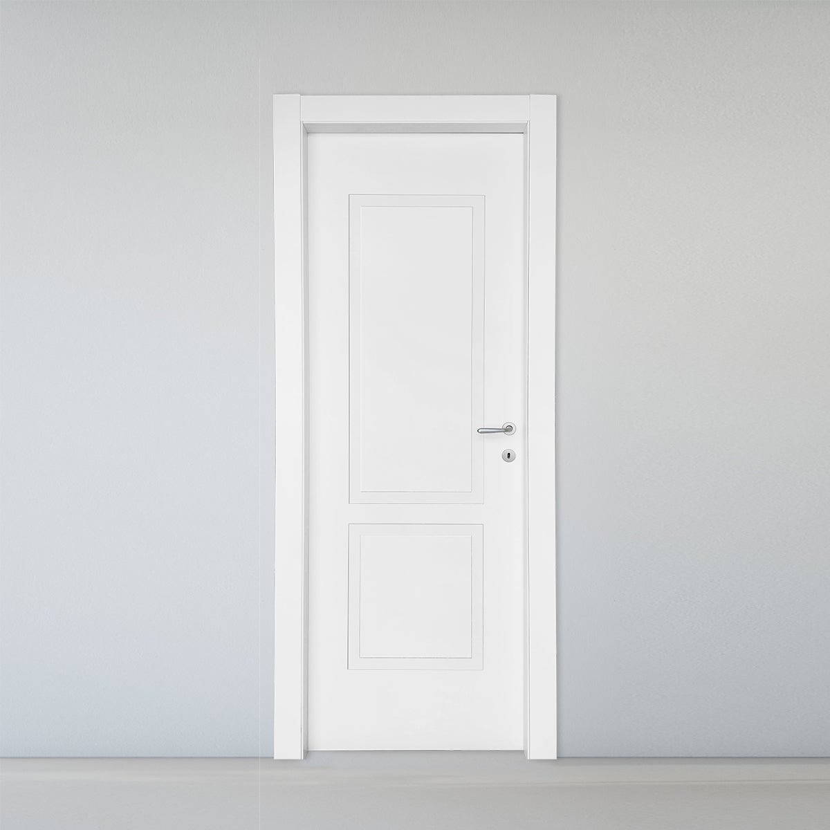 Porta interna a battente Twin in MDF colore bianco, L 60 x H 210 cm ...