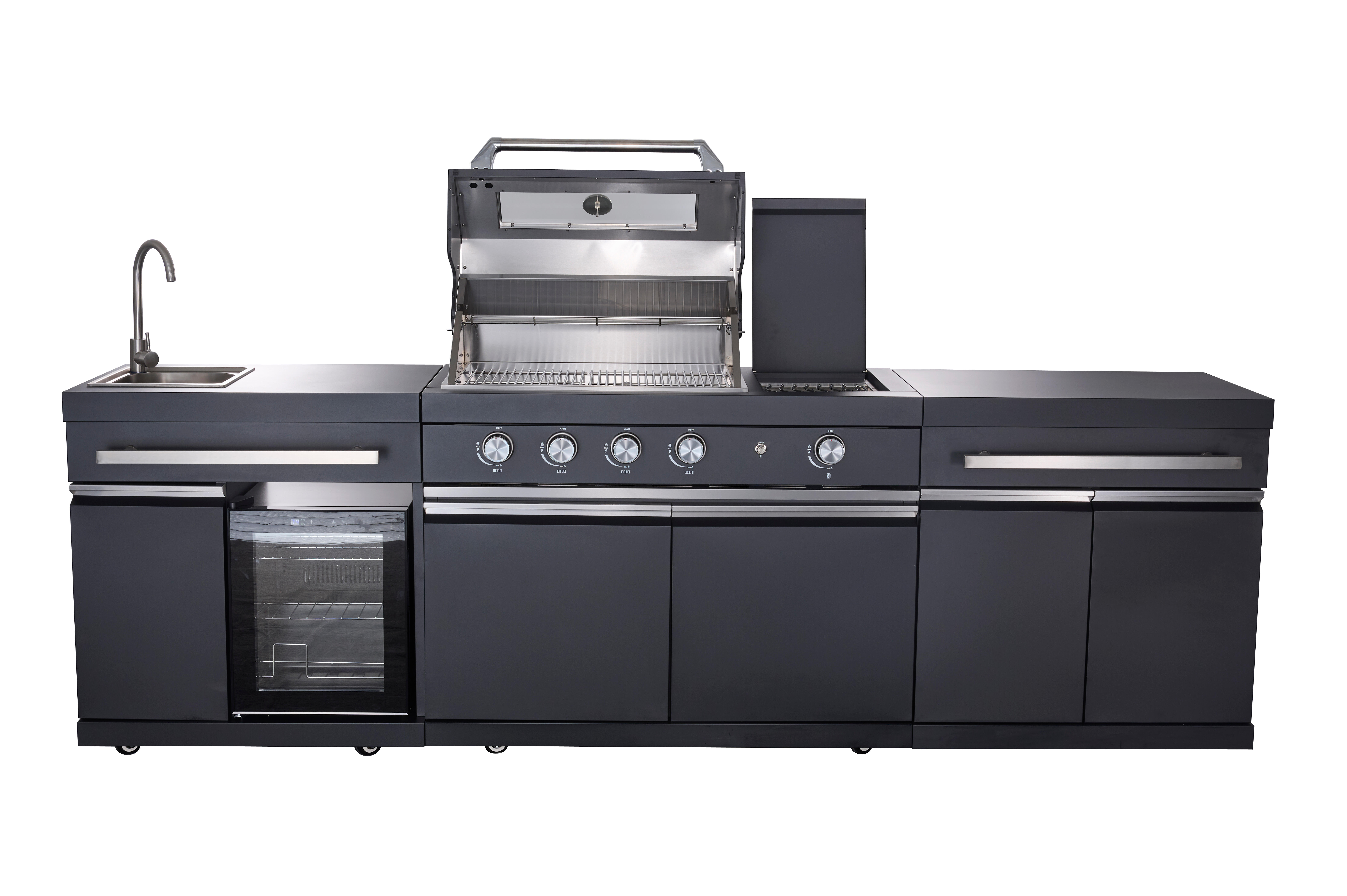 Cuisine d'extérieur au gaz BUSCHBECK King Range, noir | Leroy Merlin