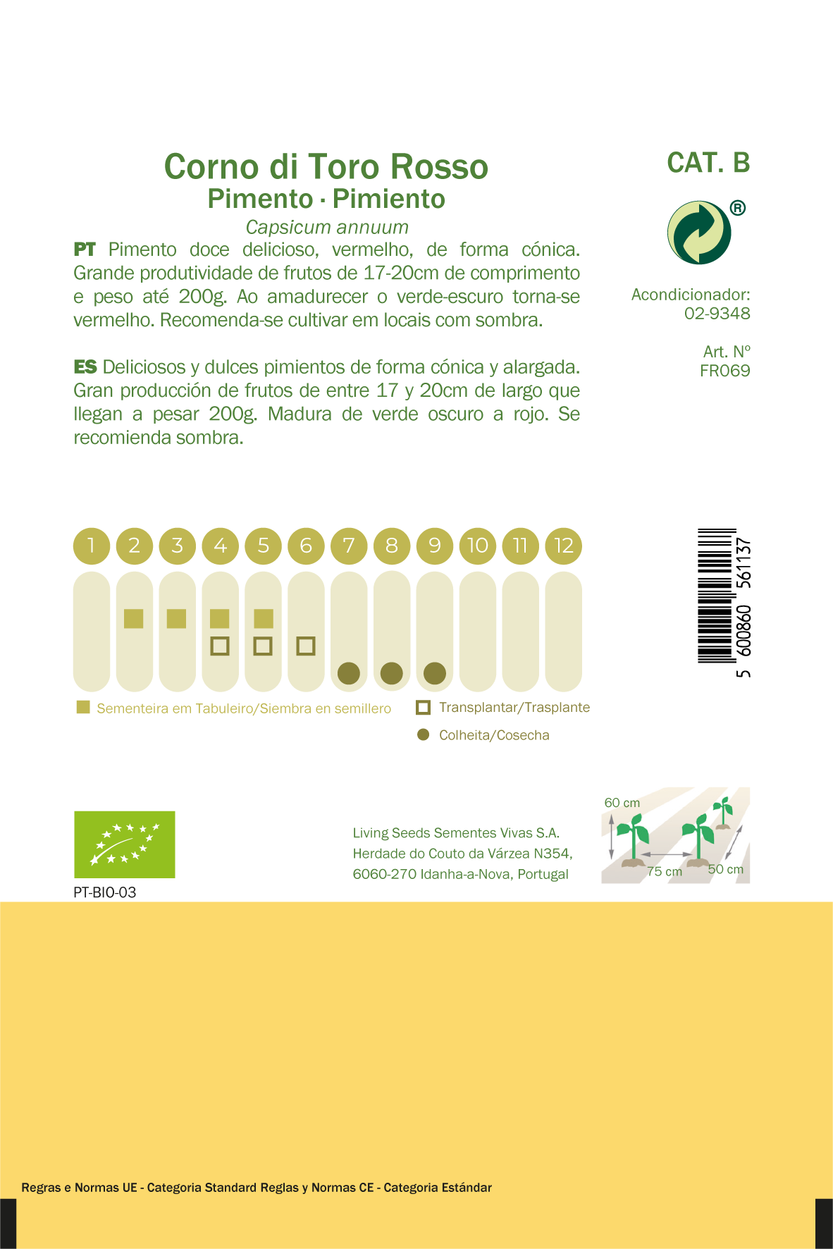 Semilla de pimiento corno toro rosso Bio | Leroy Merlin