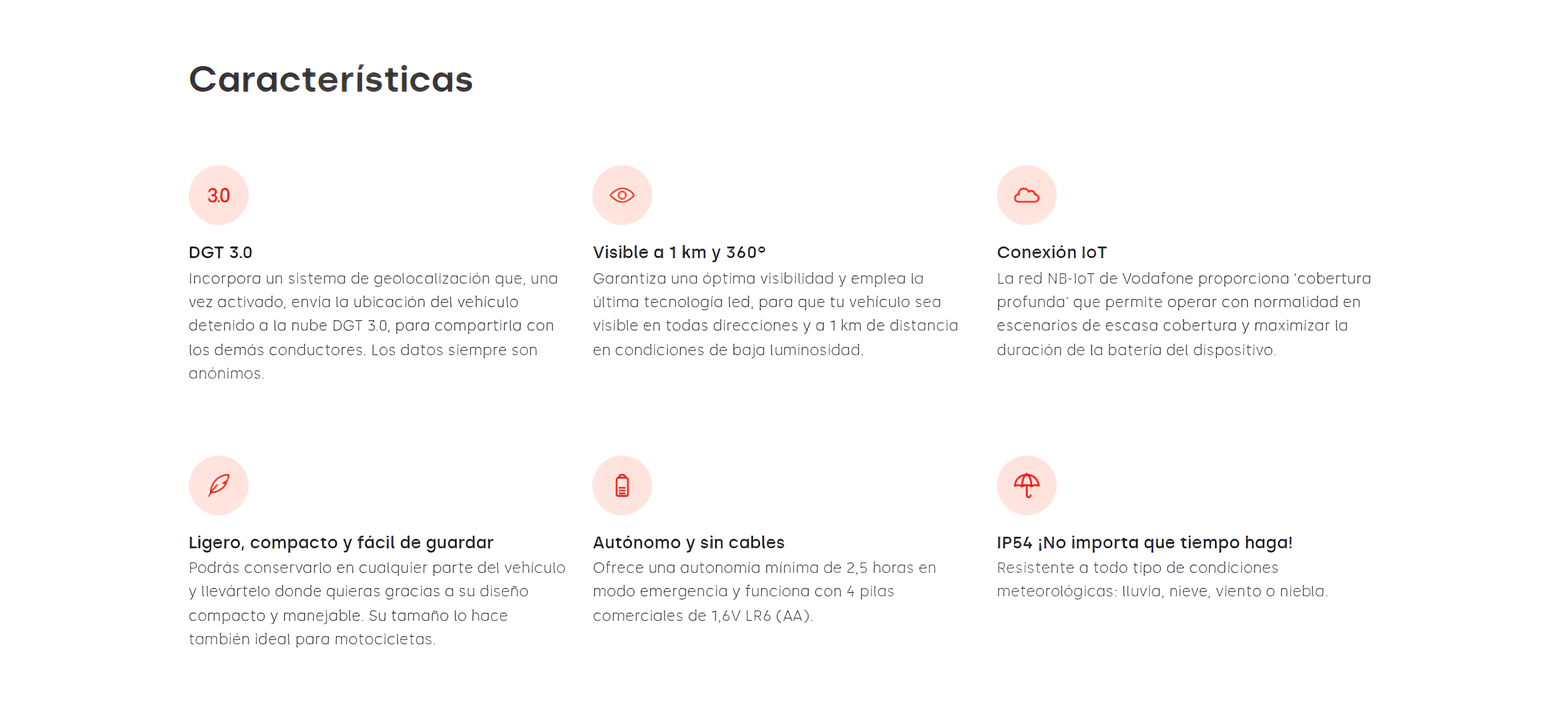 Baliza v16 con geolocalización HELP FLASH IOT DGT3.0 | Leroy Merlin