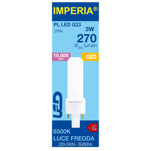 PL LED G23 LED G23 tubo smerigliato 3W 270 IMPERIA