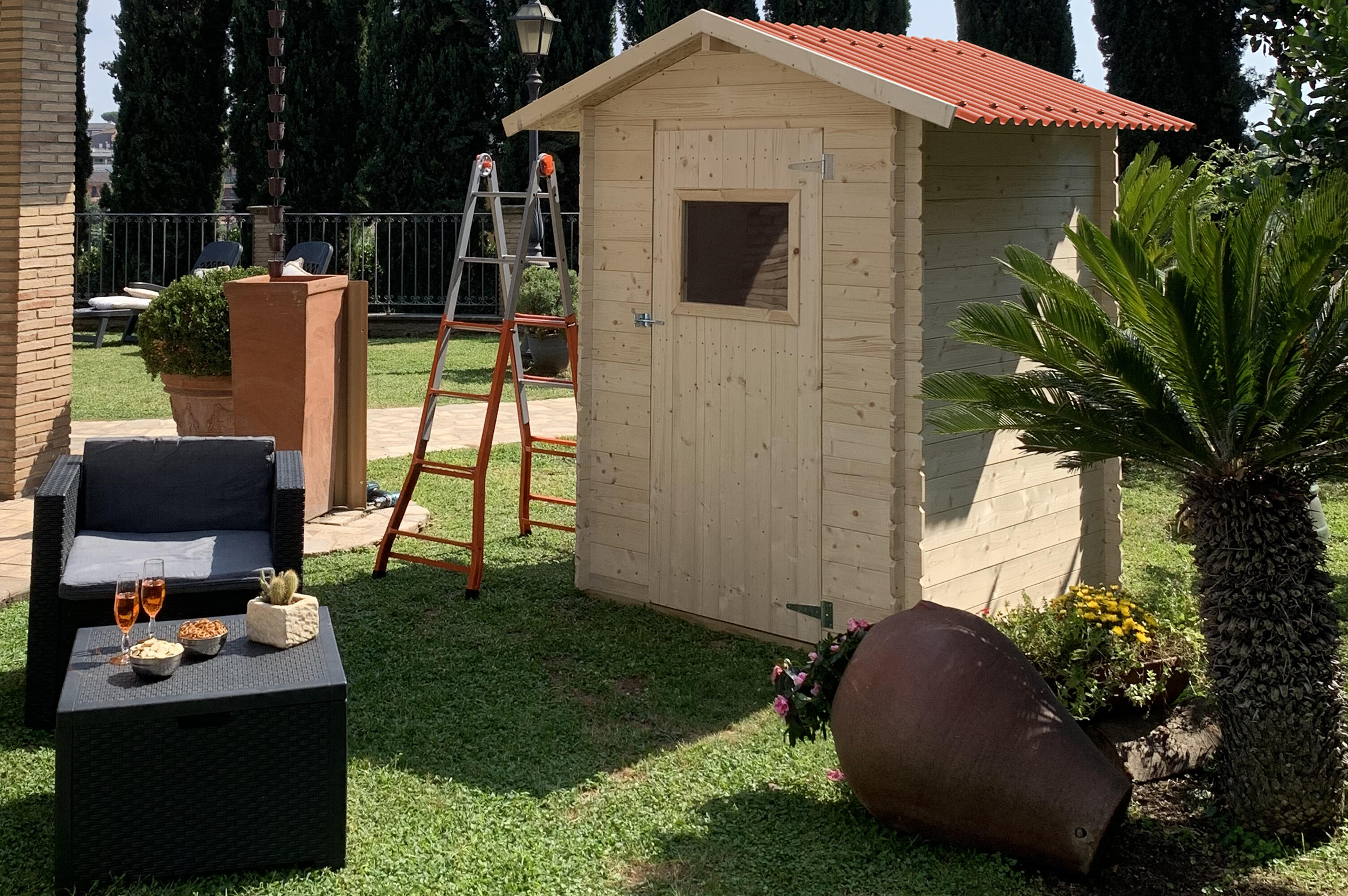 Placa ECOLINA roja Siena 200x110,4x1,8mm onda pequeña | Leroy Merlin