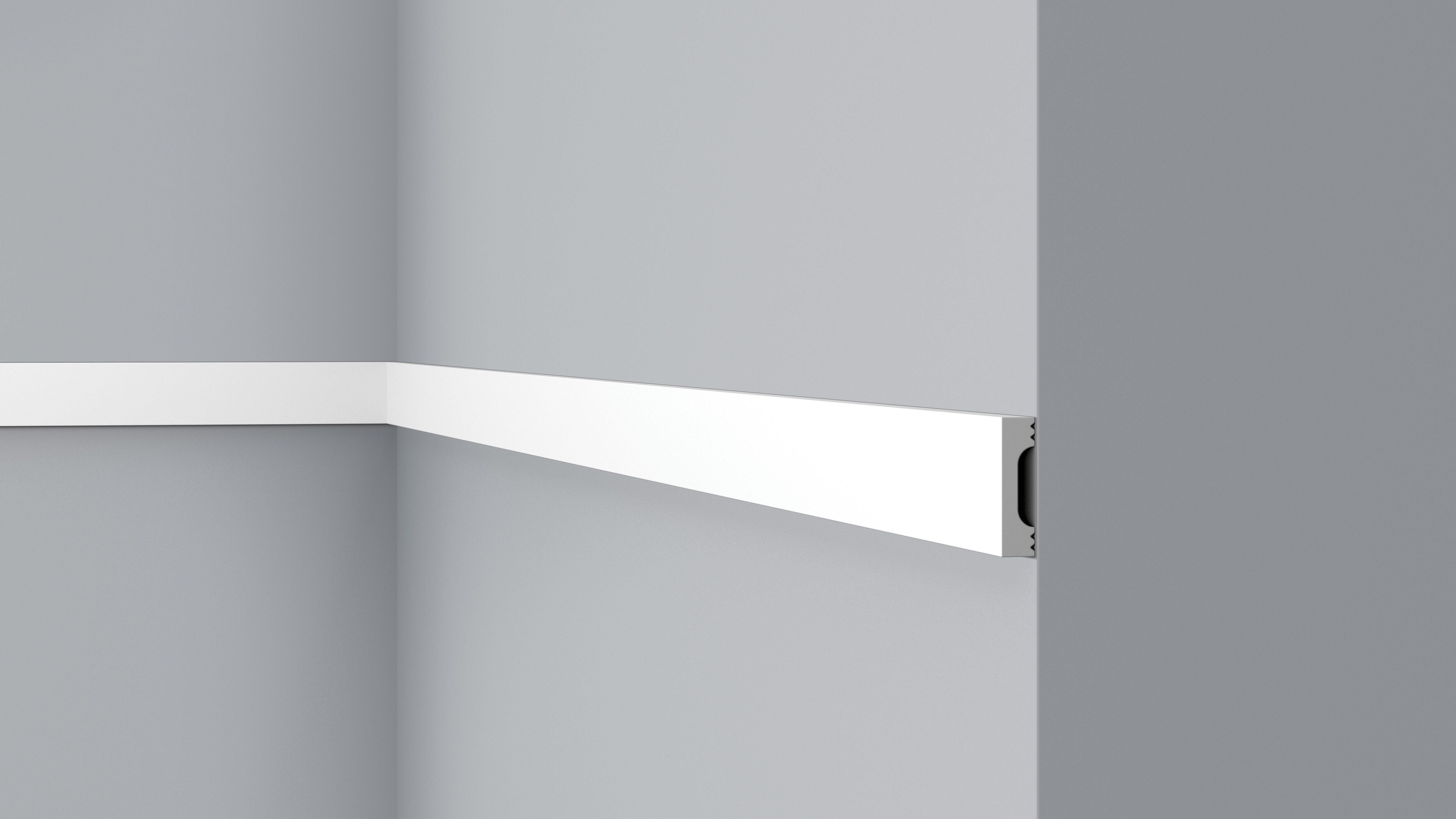 Cimaise en polymère haute densité C19, 38 x 10 mm, 2 m | Leroy Merlin