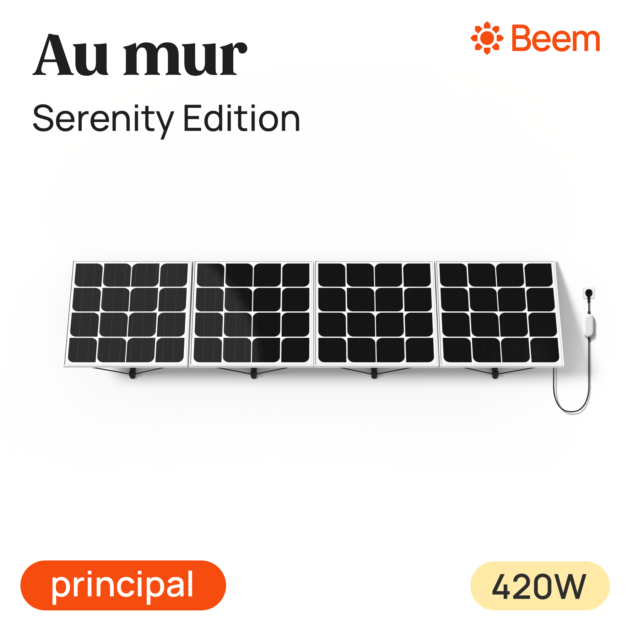 Panneau solaire Beem Serenity, kit de démarrage 420W, installation au ...