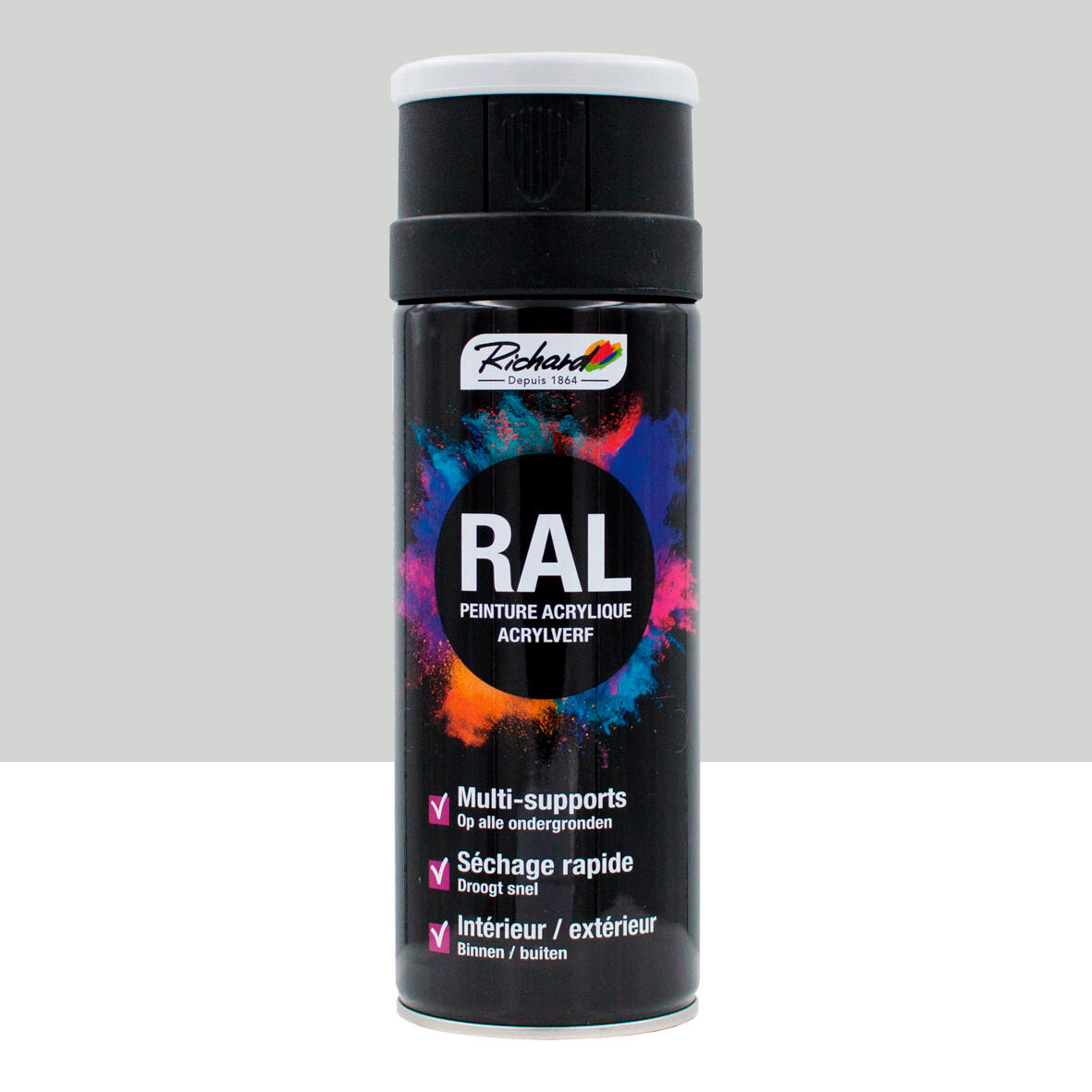 Multi-supports RICHARD gris clair RAL 7035 brillant 400 ml | Leroy Merlin