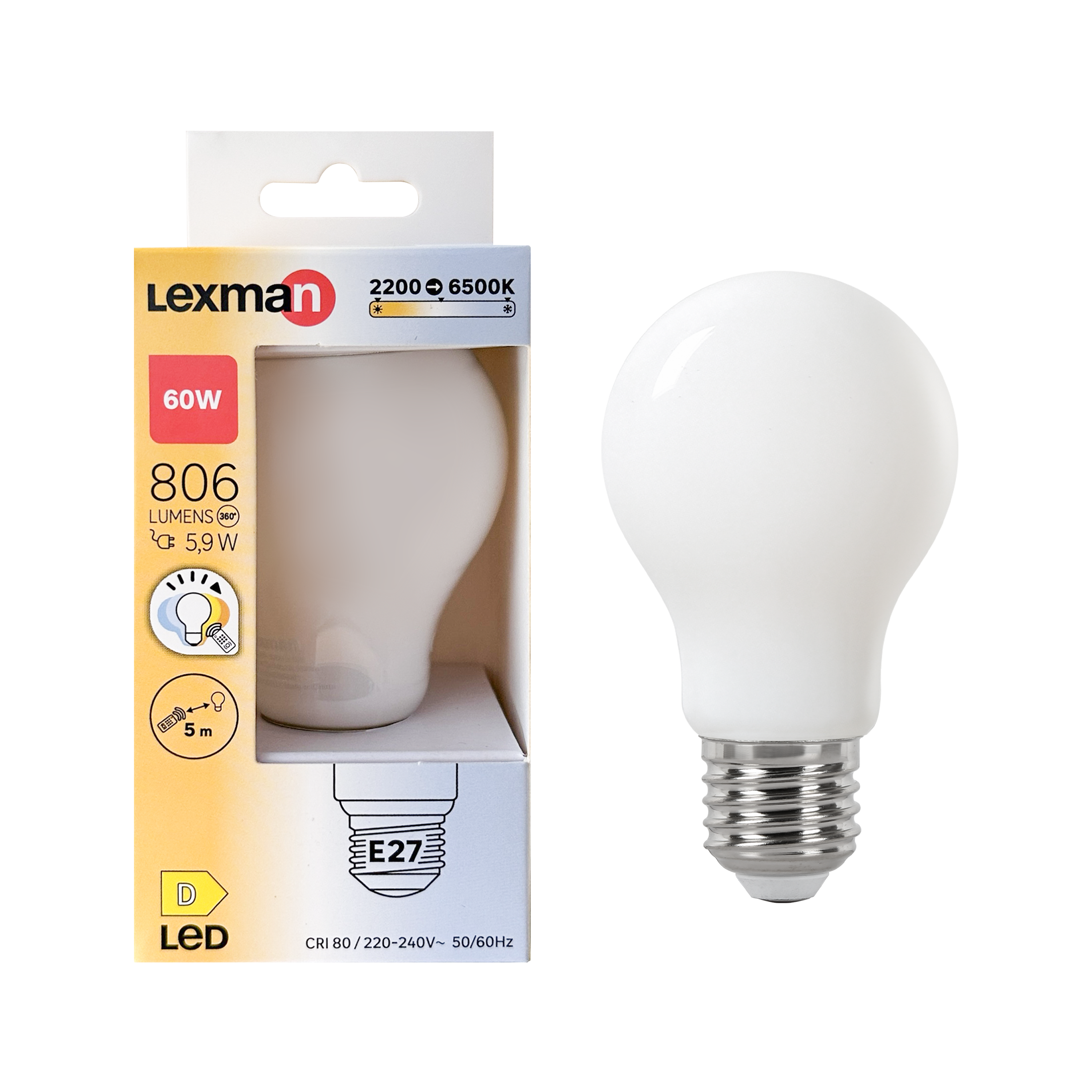 Ampoule led à filament E27, 806lm = 60W, LEXMAN | Leroy Merlin