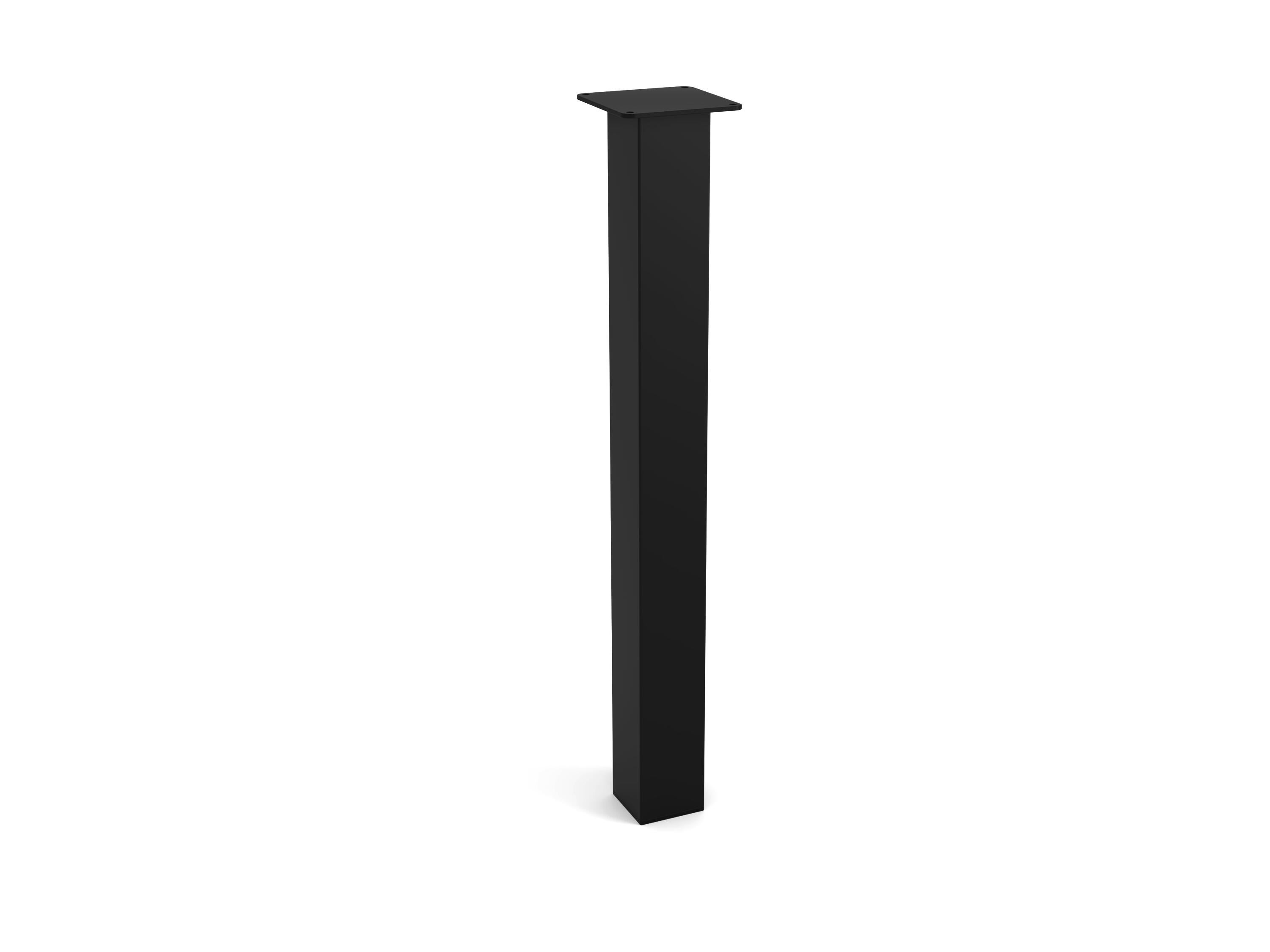 Pata para mesa de acero color negro altura 70 cm | Leroy Merlin