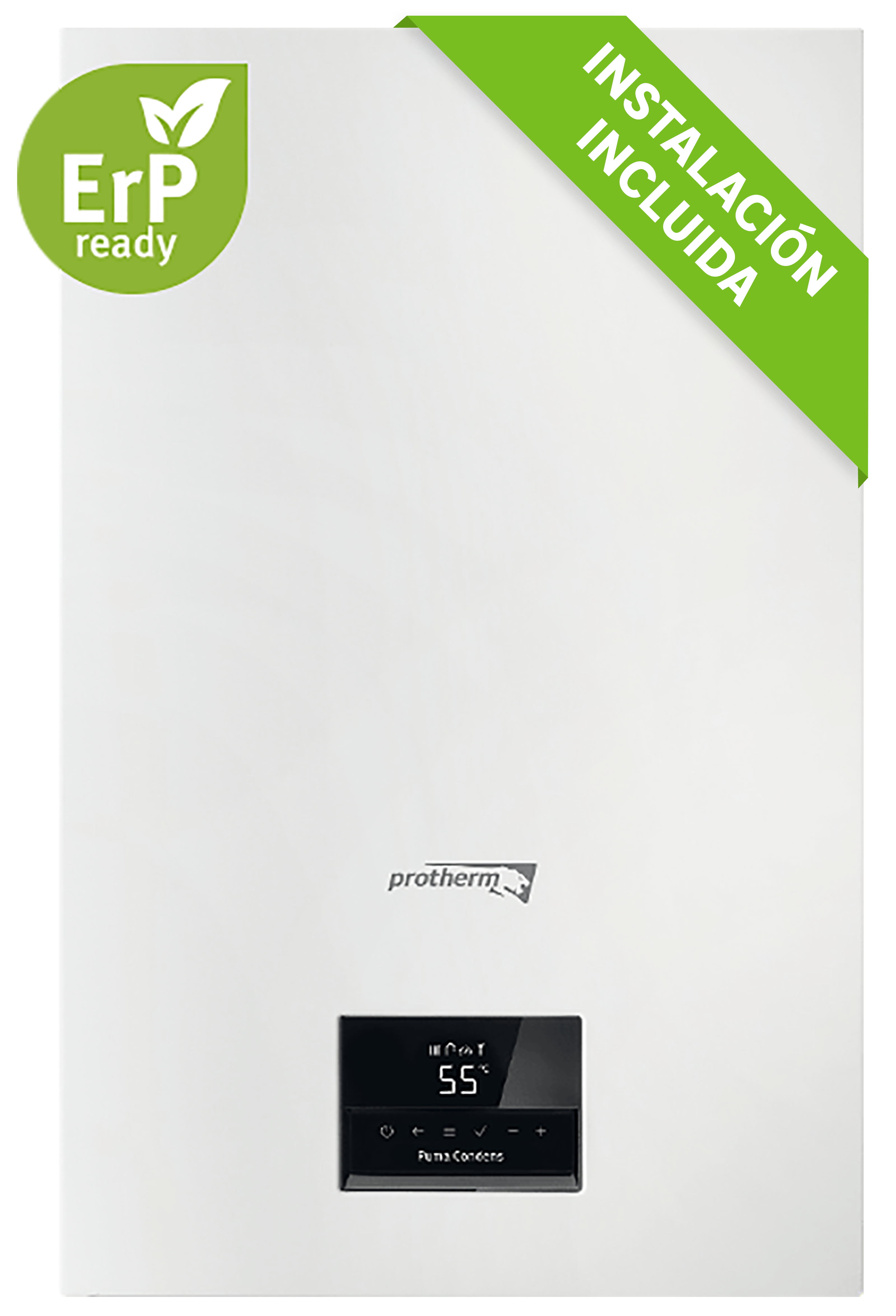 Caldera de condensación gas natural PROTHERM Puma 24/28kw instalación ...