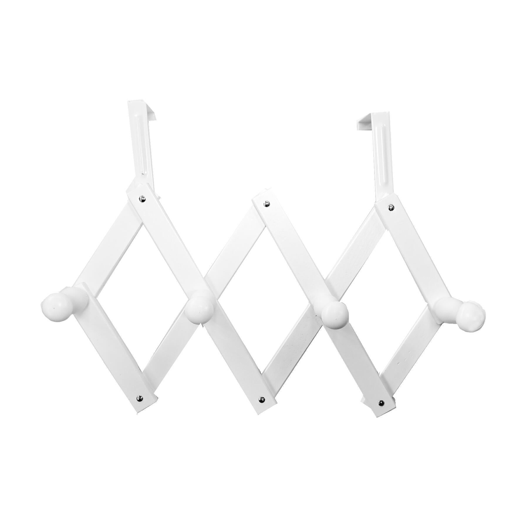 Appendiabiti da avvitare PATRICK in metallo bianco opaco 4 ganci L 12 x ...