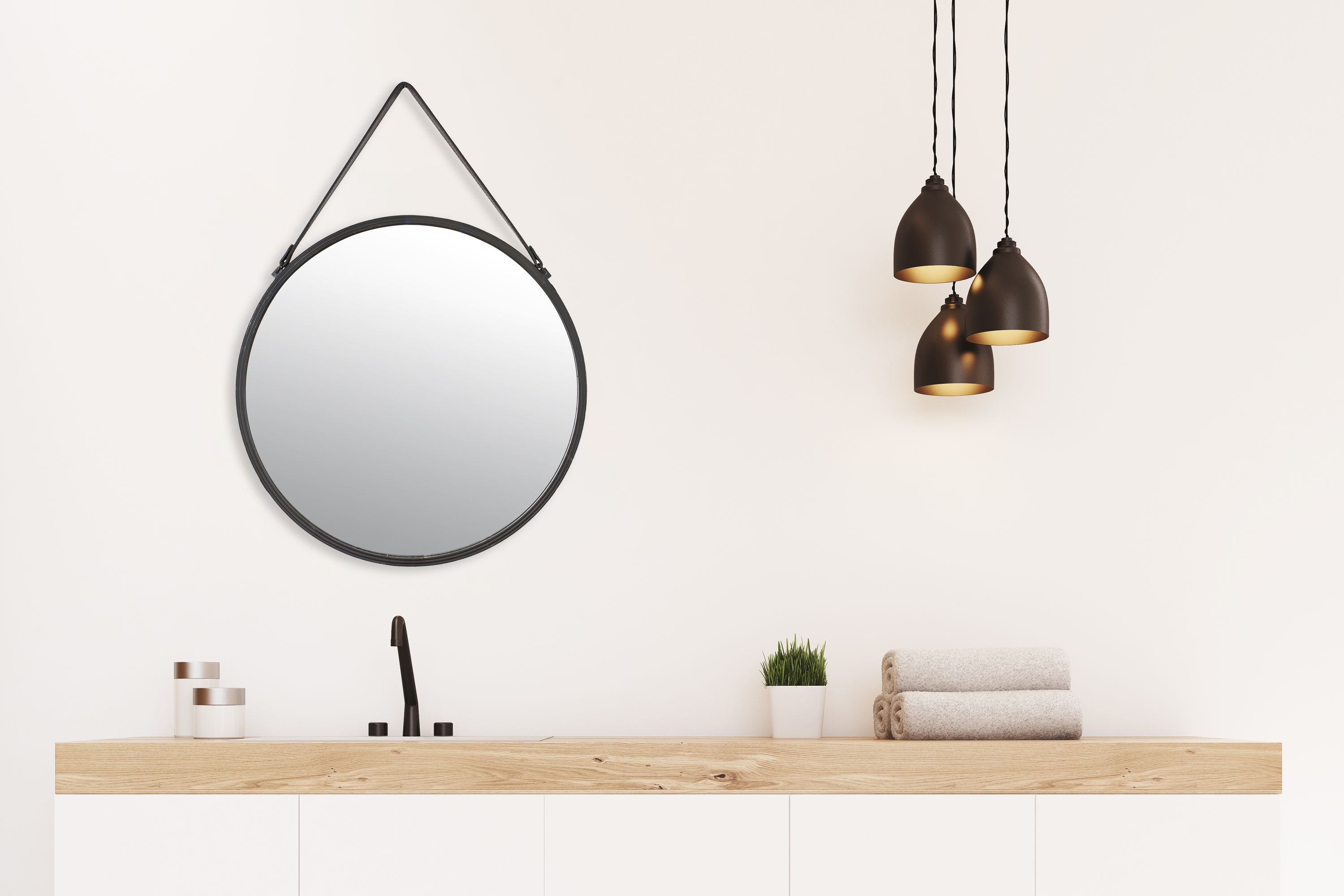 Miroir rond bois noir Old barbier diam.40 cm | Leroy Merlin Miroir rond bois noir Old barbier diam.40 cm | Leroy Merlin