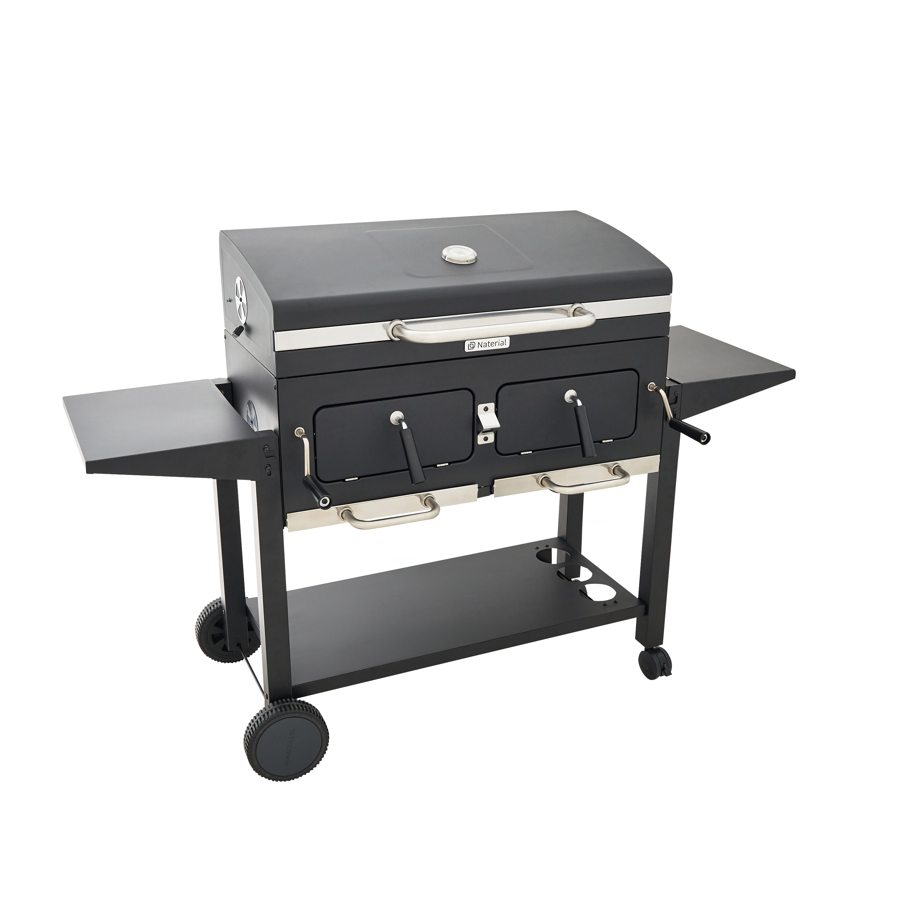 Barbecue king size 2 foyers indépendants Centaurus NATERIAL | Leroy Merlin