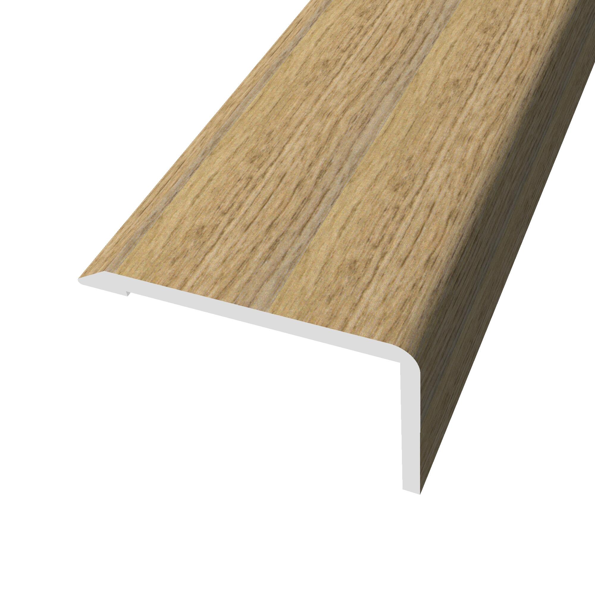 Perfil de acabado de aluminio color madera de 2,5x220cm | Leroy Merlin
