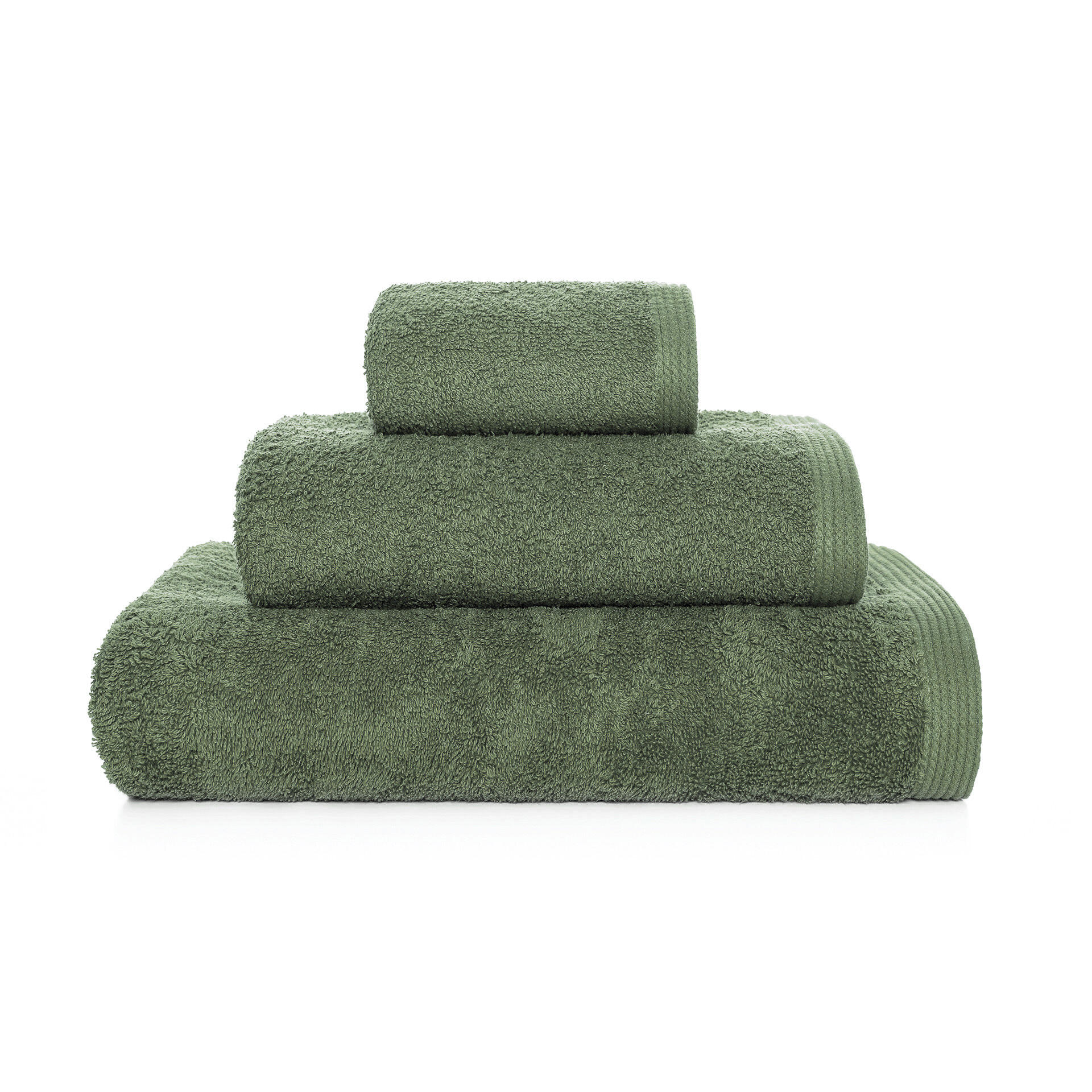 Toalla de algodón BFC 50x100 cm verde | Leroy Merlin