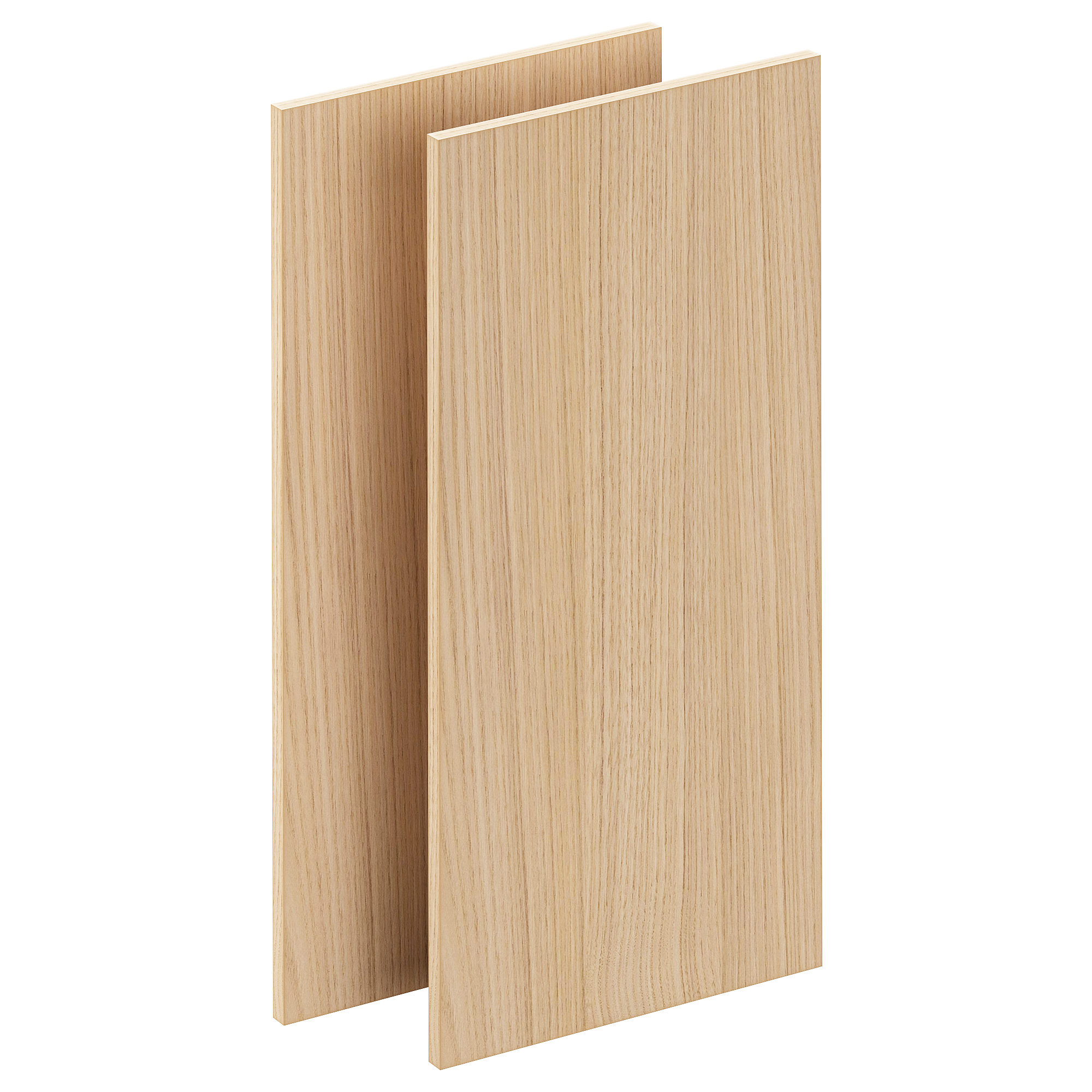 Lot de 2 portes de cuisine Hudson chêne clair mat H.77 x l.37 cm ...