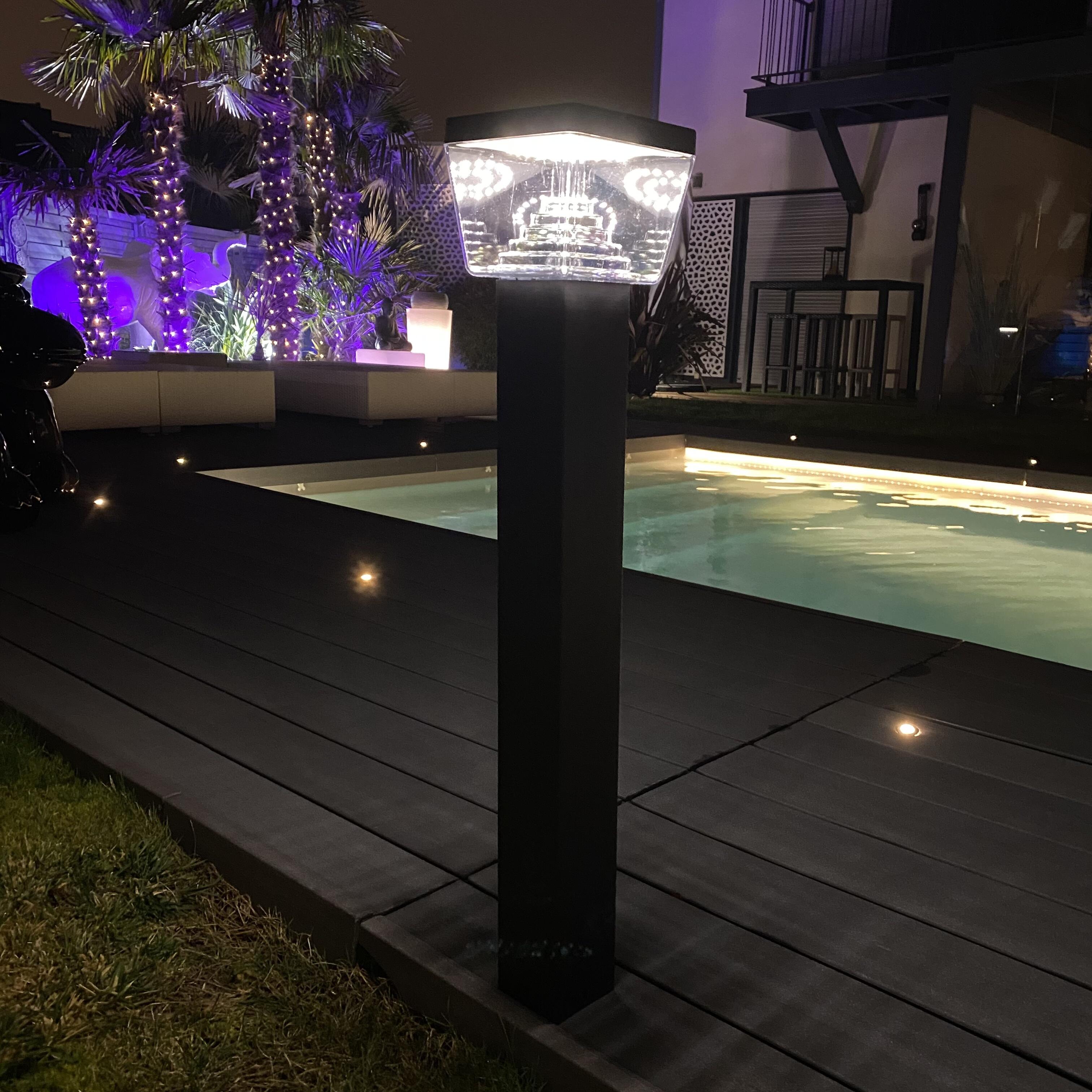 Borne solaire et rechargeable détecteur H59 variation intensité Liberty ...