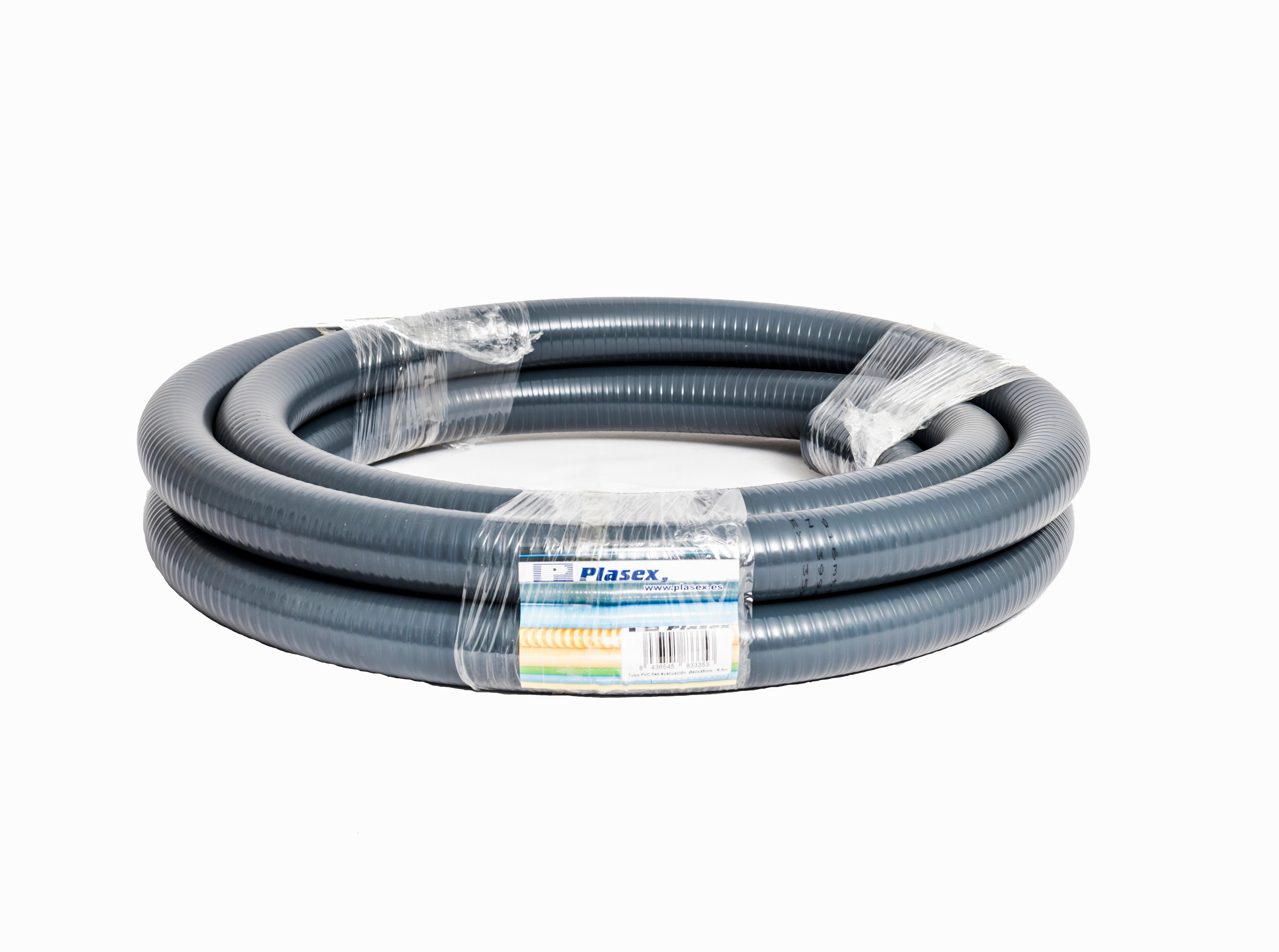 Rollo pvc evacuacion flexible 20mm 5m gris | Leroy Merlin
