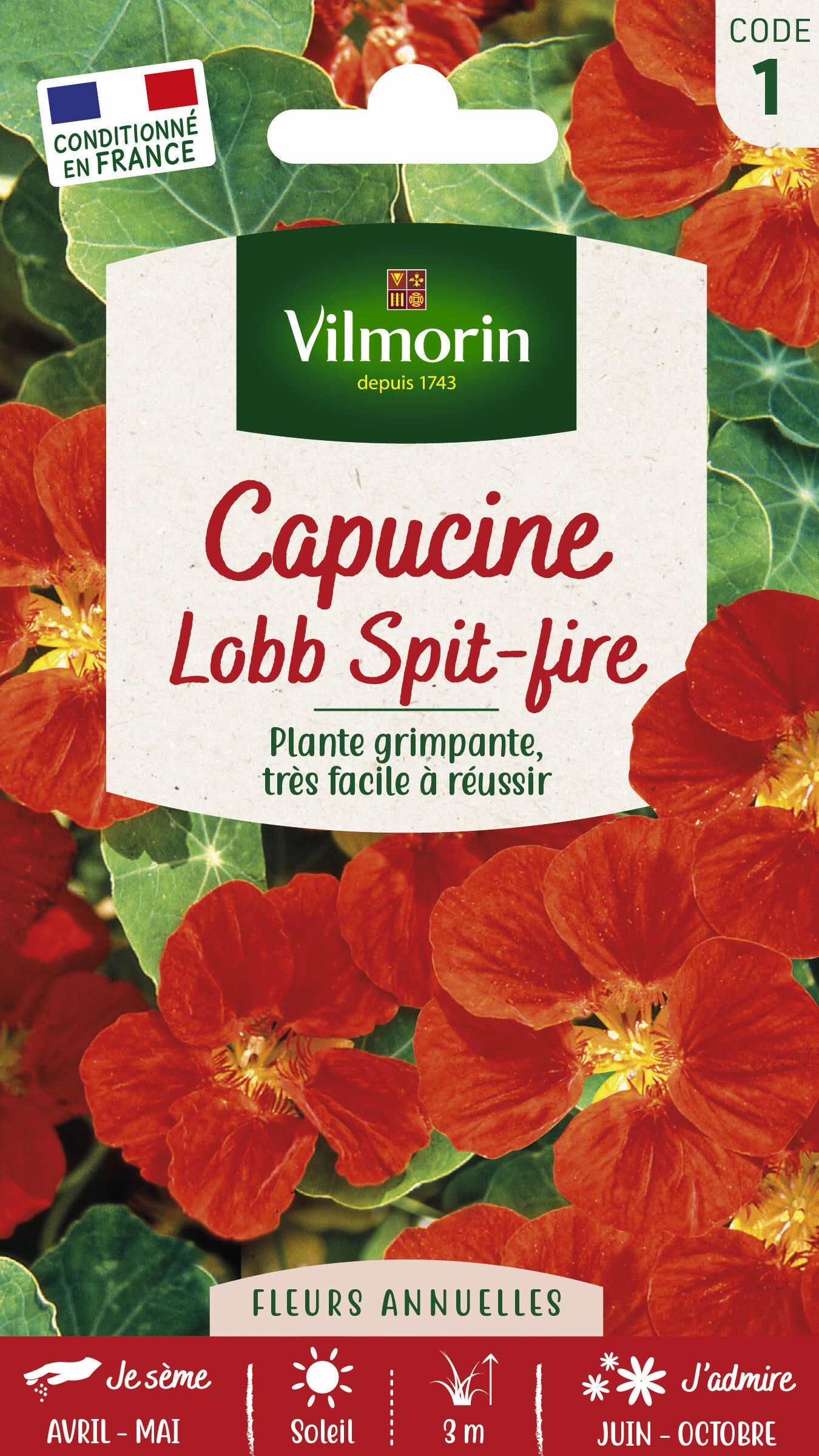 Capucine de lobb spit fire rouge | Leroy Merlin