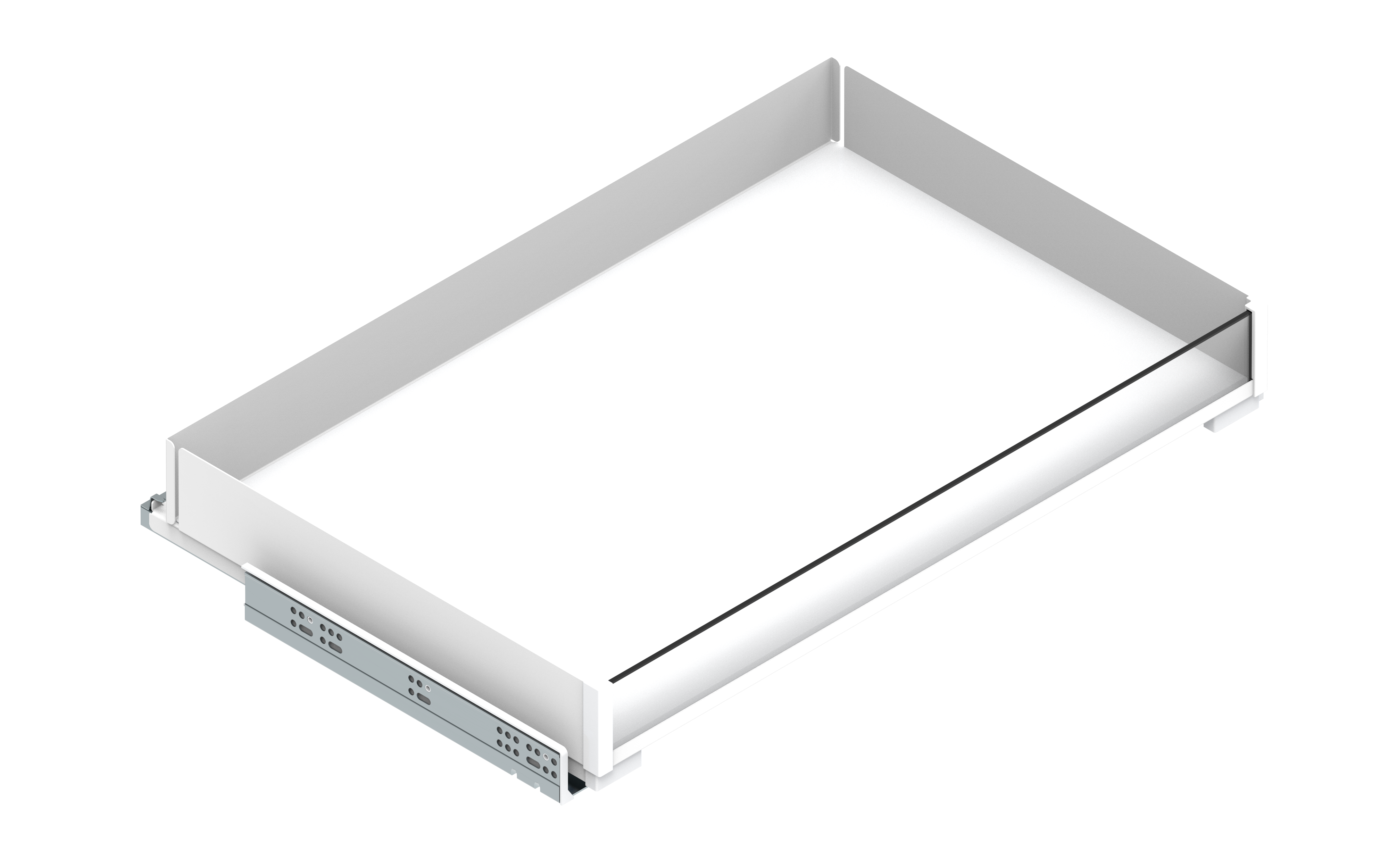 Szuflada wewnętrzna Maxima Puro 80 x 8 x 48 cm biała Rejs - Leroy Merlin