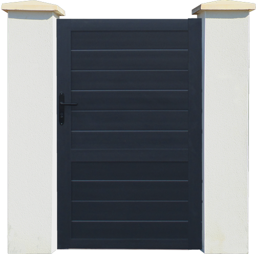 Portillon battant p-mex® Montana 1m gris anthracite, l.100 x H.180 cm ...