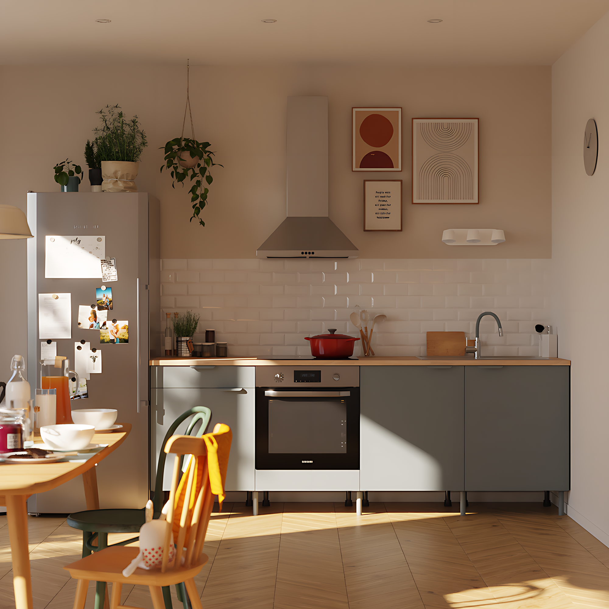 Cocina en kit Eleki gris 4 módulos bajos L.240 x H.87 x P.58 cm | Leroy Merlin