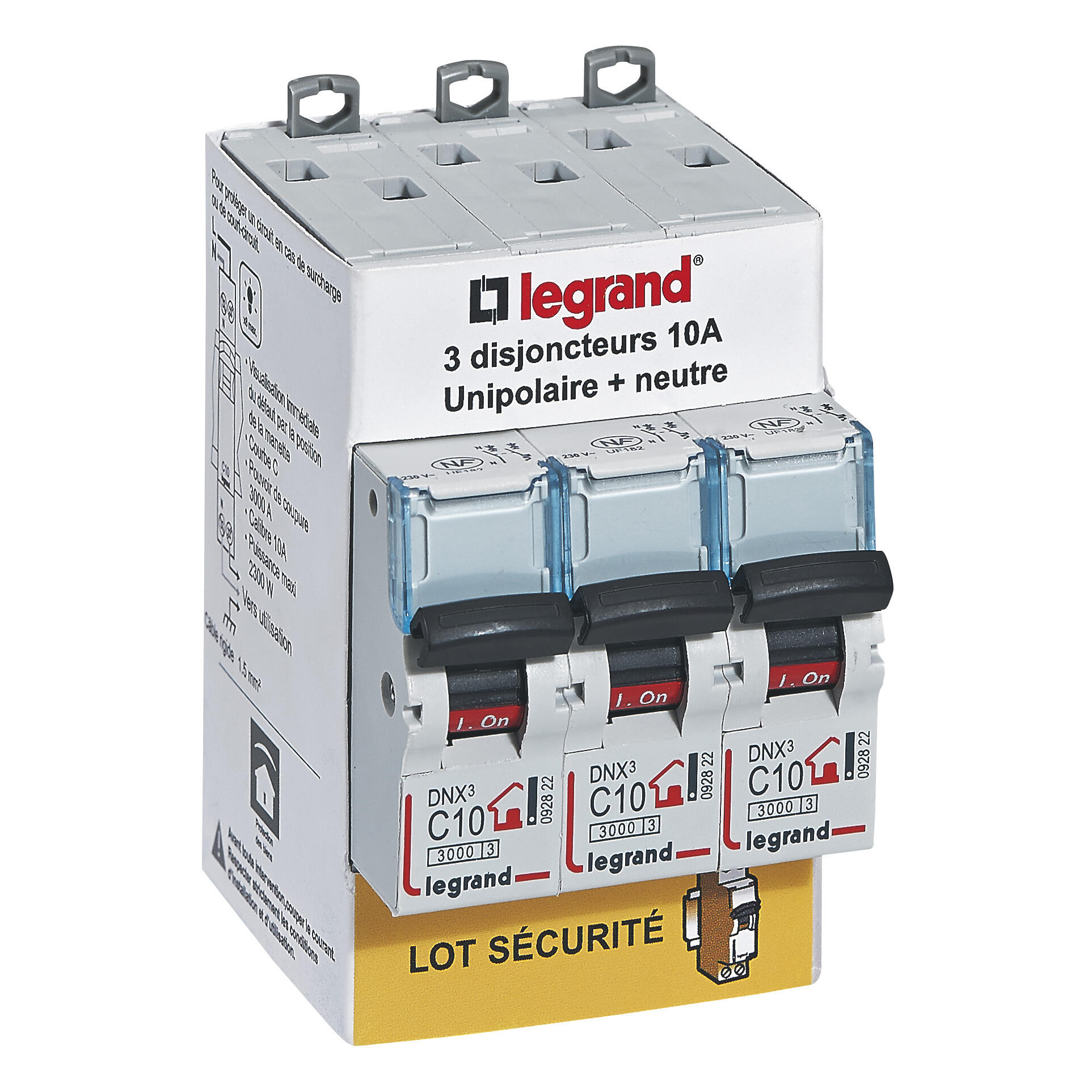 Disjoncteur unipolaire Dnx3 LEGRAND 10 A | Leroy Merlin