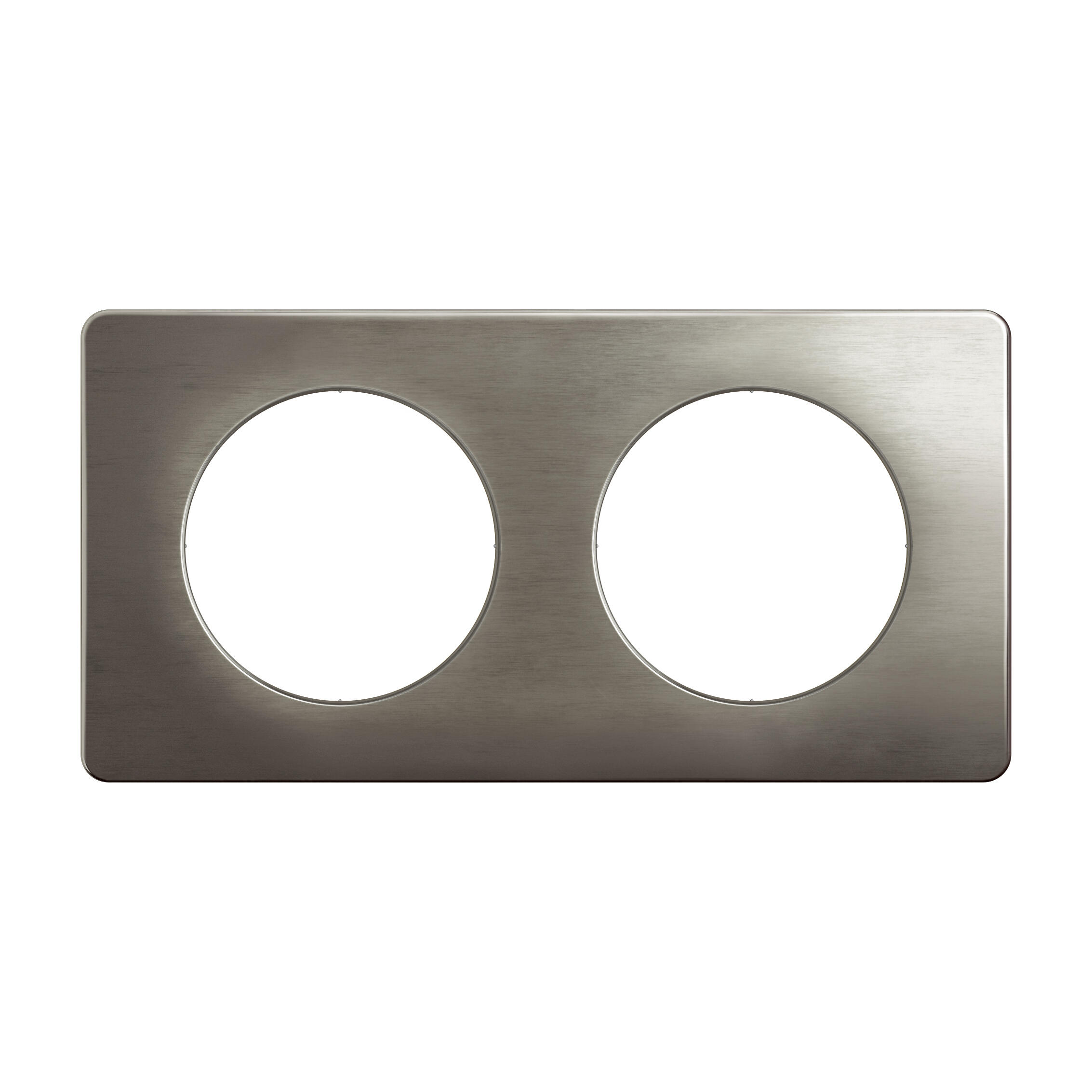 Plaque double Céliane, LEGRAND, acier satiné | Leroy Merlin