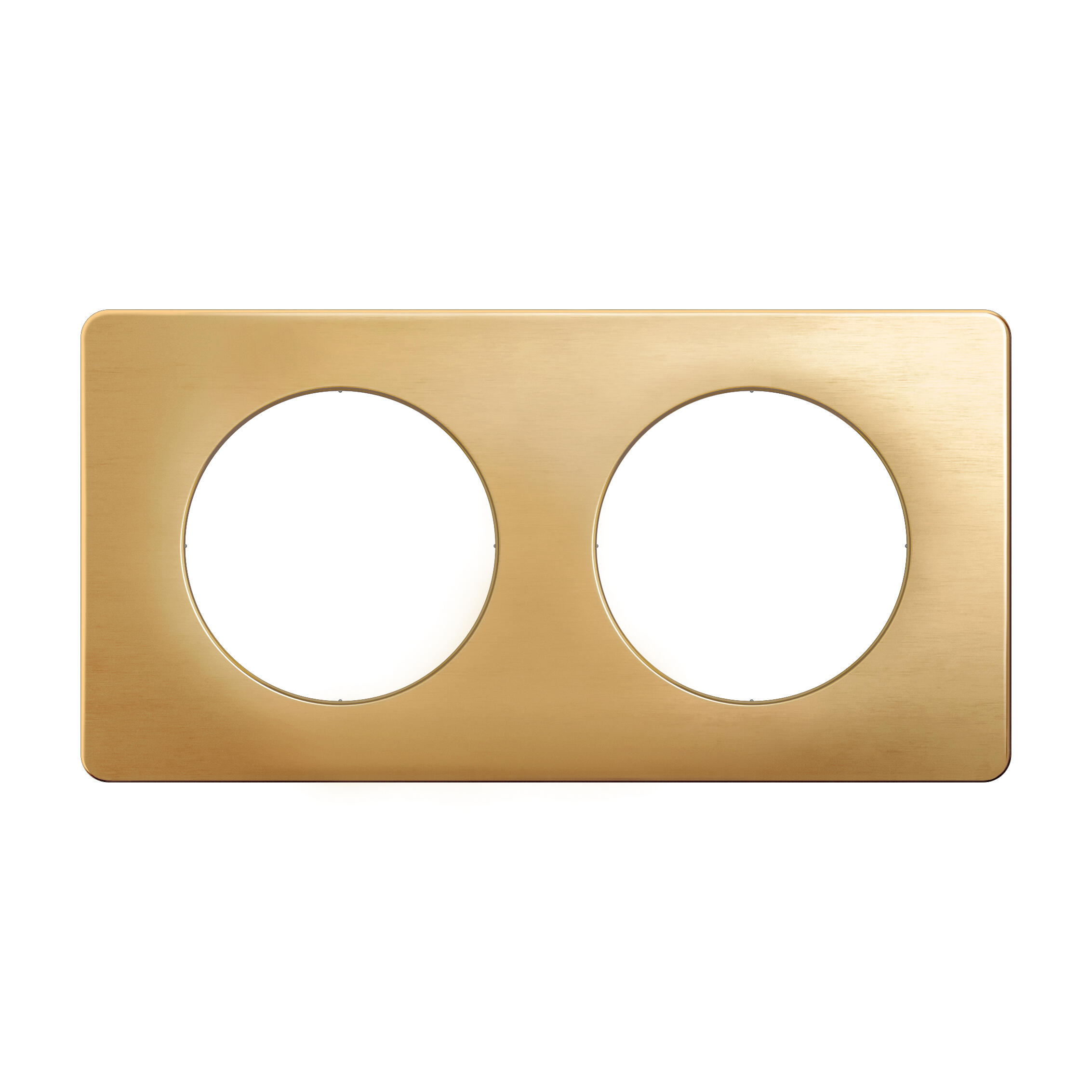 Plaque double Céliane, LEGRAND, laiton | Leroy Merlin