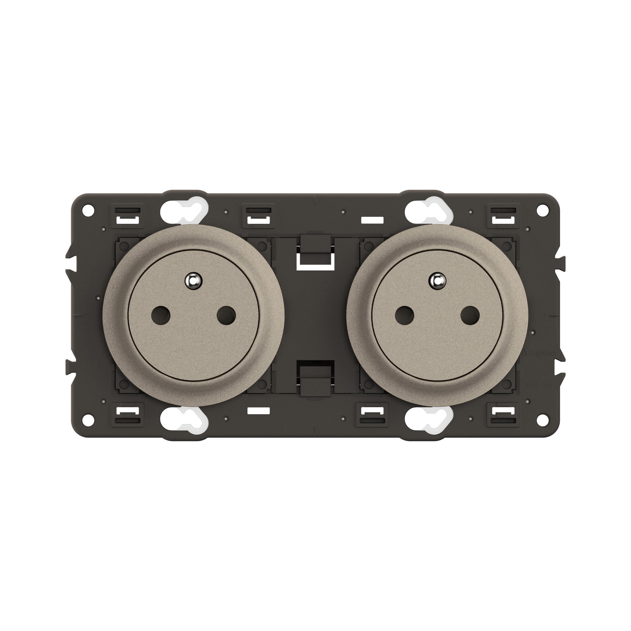 Bloc 2 prises à assembler Céliane, LEGRAND titane | Leroy Merlin