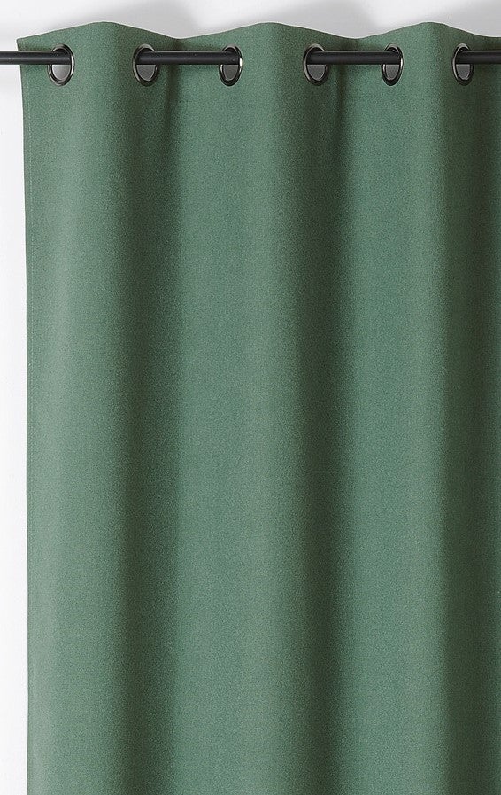 Rideau occultant, Indiana, vert H.260 x l.135 cm | Leroy Merlin