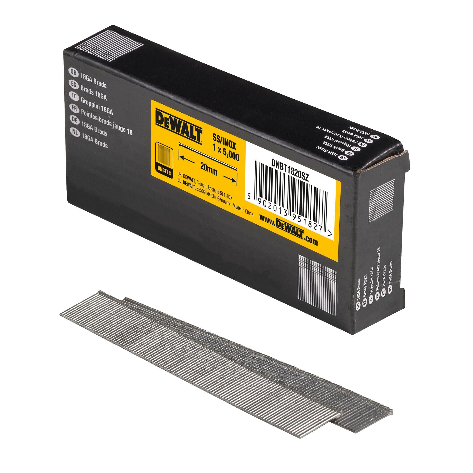 Lot de 5000 pointes inox galvanisé DNBT1820SZ 20 mm | Leroy Merlin