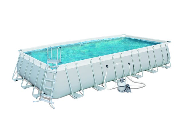 Basen stelażowy Bestway 732x366x132 cm Power Steel 56475 - Leroy Merlin Basen stelażowy Bestway 732x366x132 cm Power Steel 56475 - Leroy Merlin