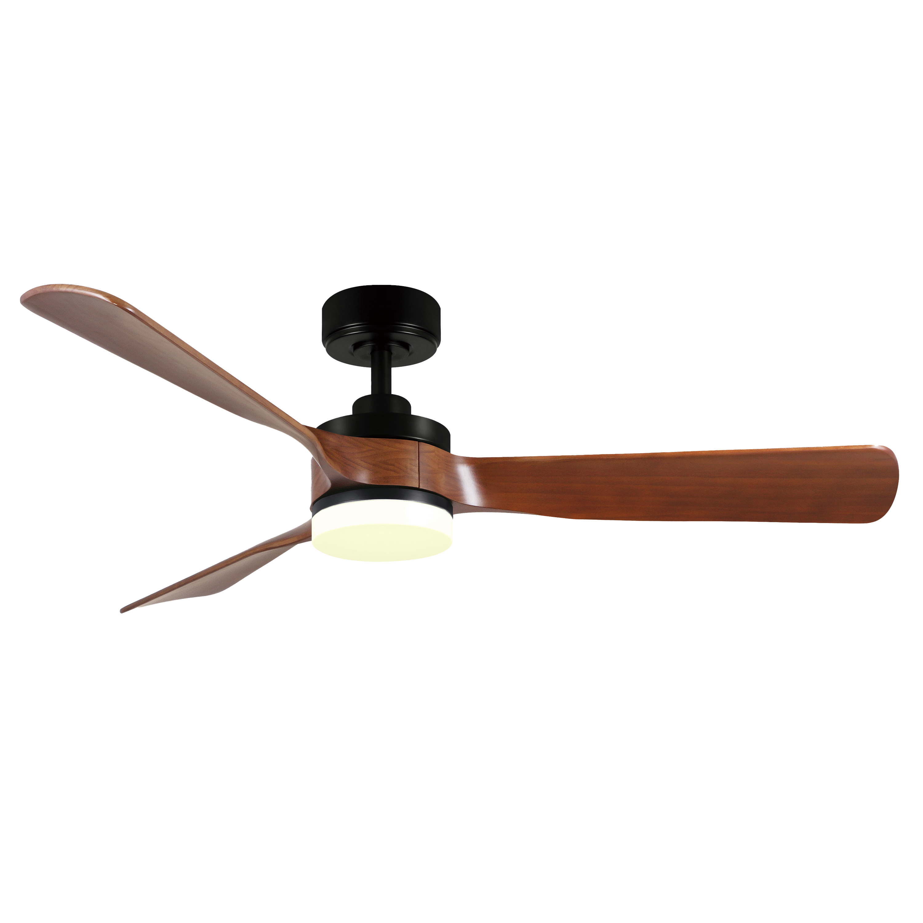 Ventilador de techo con luz silencioso DC Inspire Chris marrón/negro ...