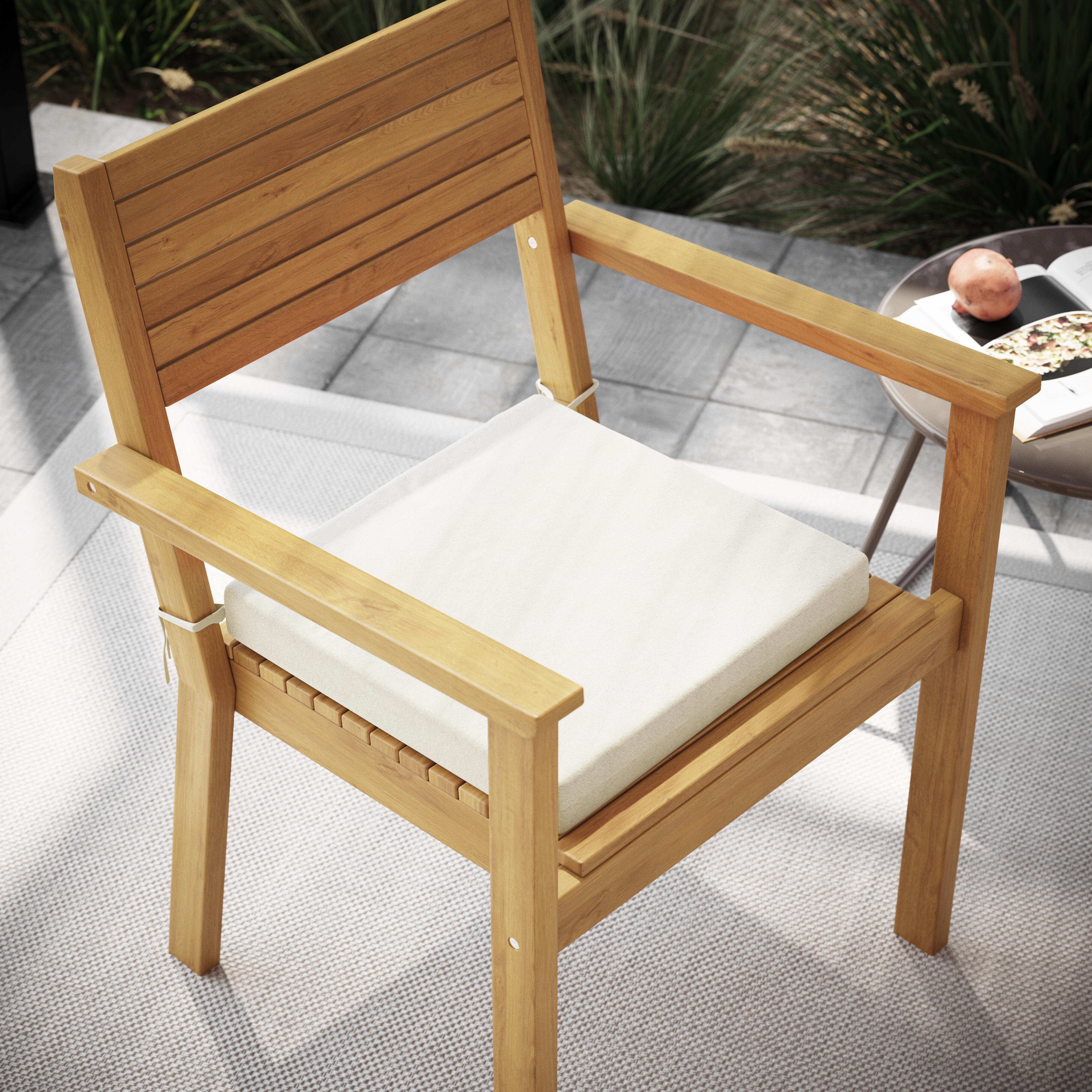 Cojín de silla Comfort beige 38x38 cm | Leroy Merlin