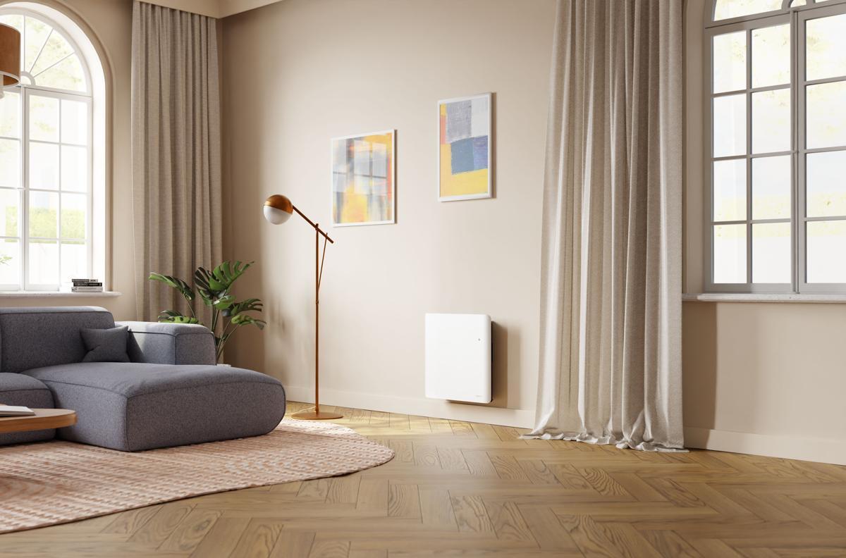 Radiateur électrique connecté double système de chauffe 1000W NOIROT ...