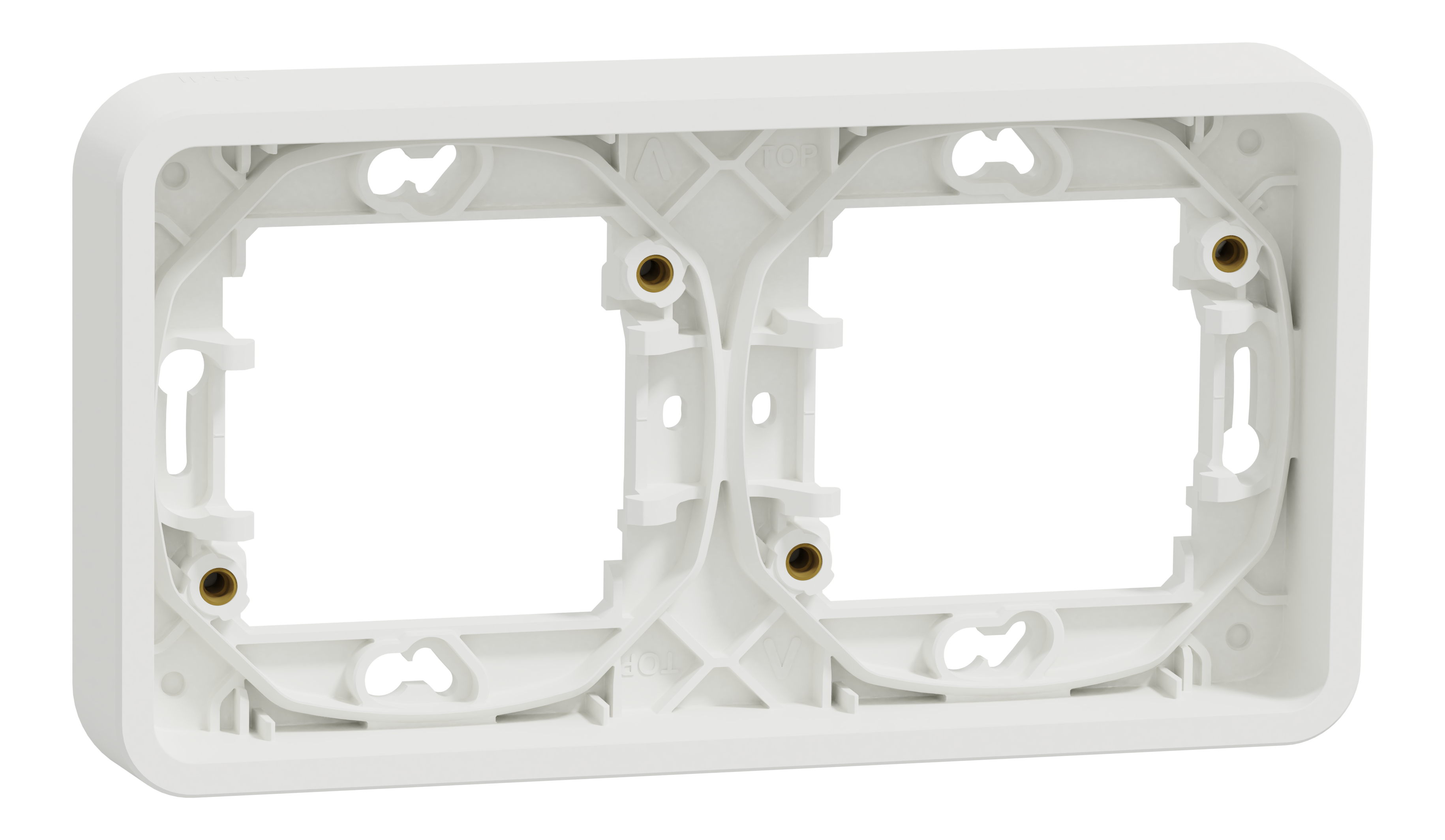 Marco doble blanco MUREVA IP65 | Leroy Merlin