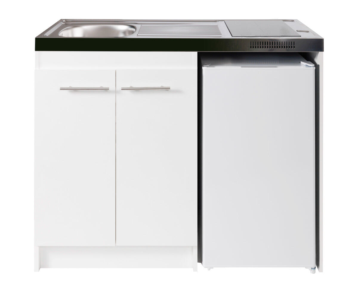 Kitchenette induction blanc, l.120 x H.91 x P.60 cm | Leroy Merlin