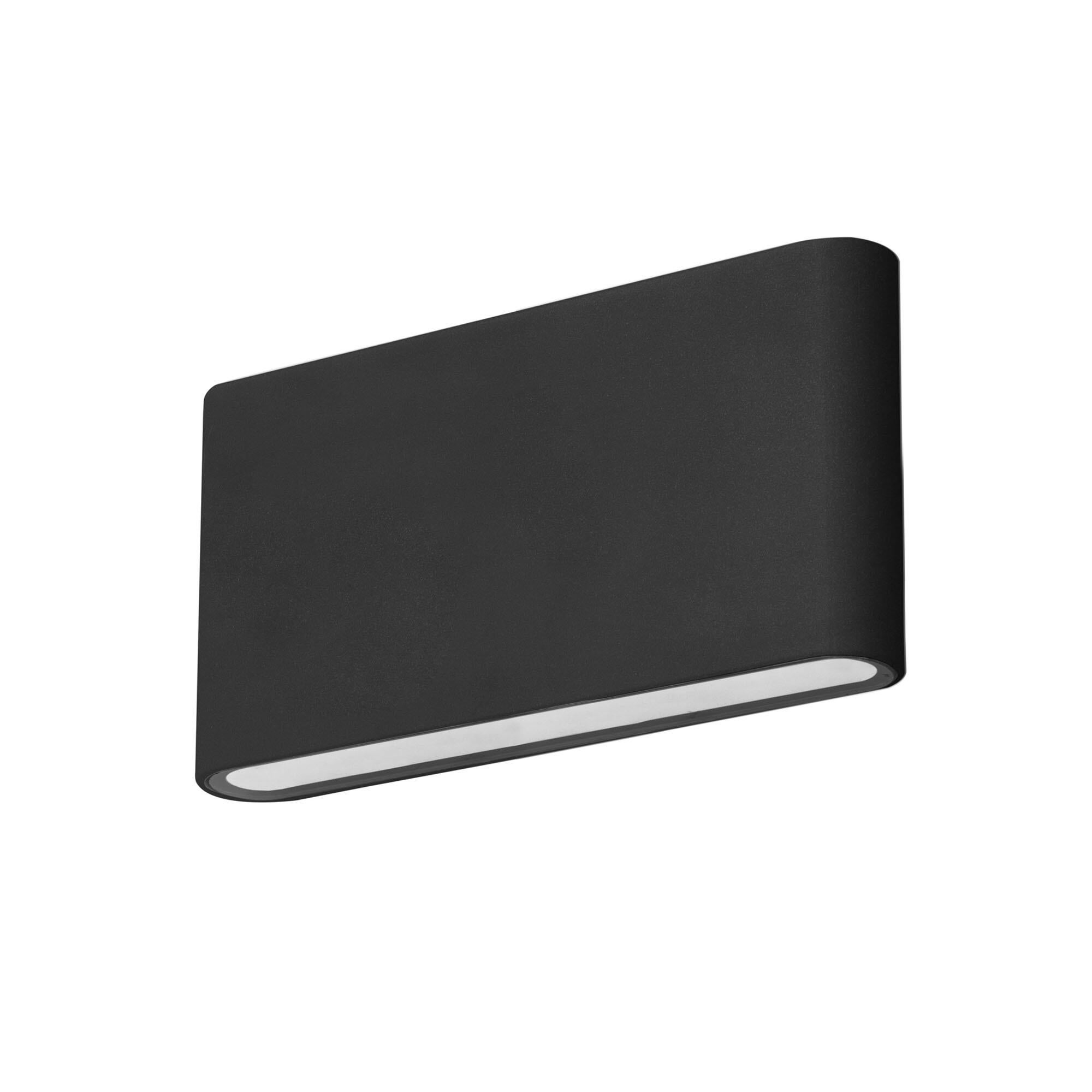 Aplique exterior Slim Led 8,8W negro | Leroy Merlin