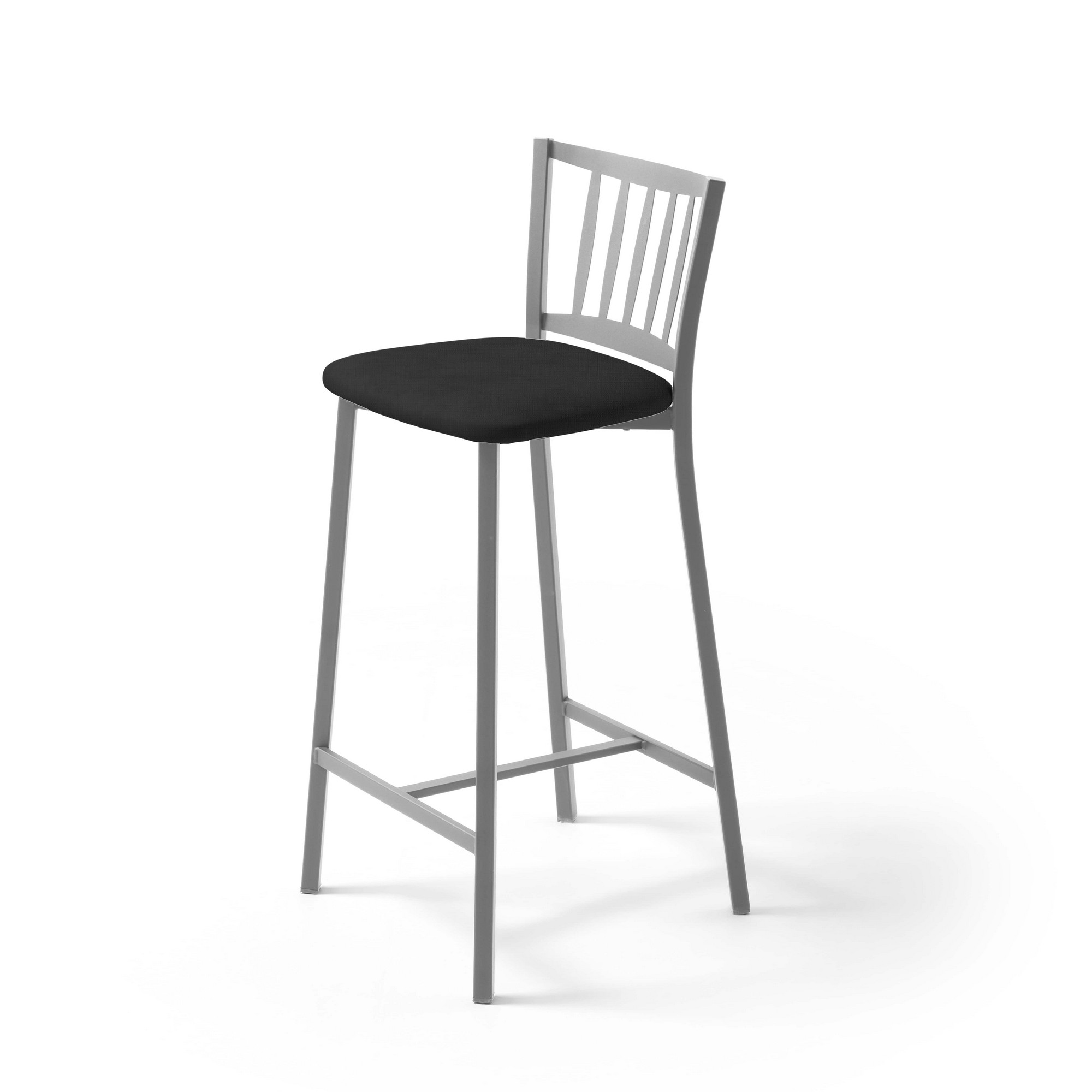 Taburete alto con respaldo Petra armazón aluminio asiento michigan ...