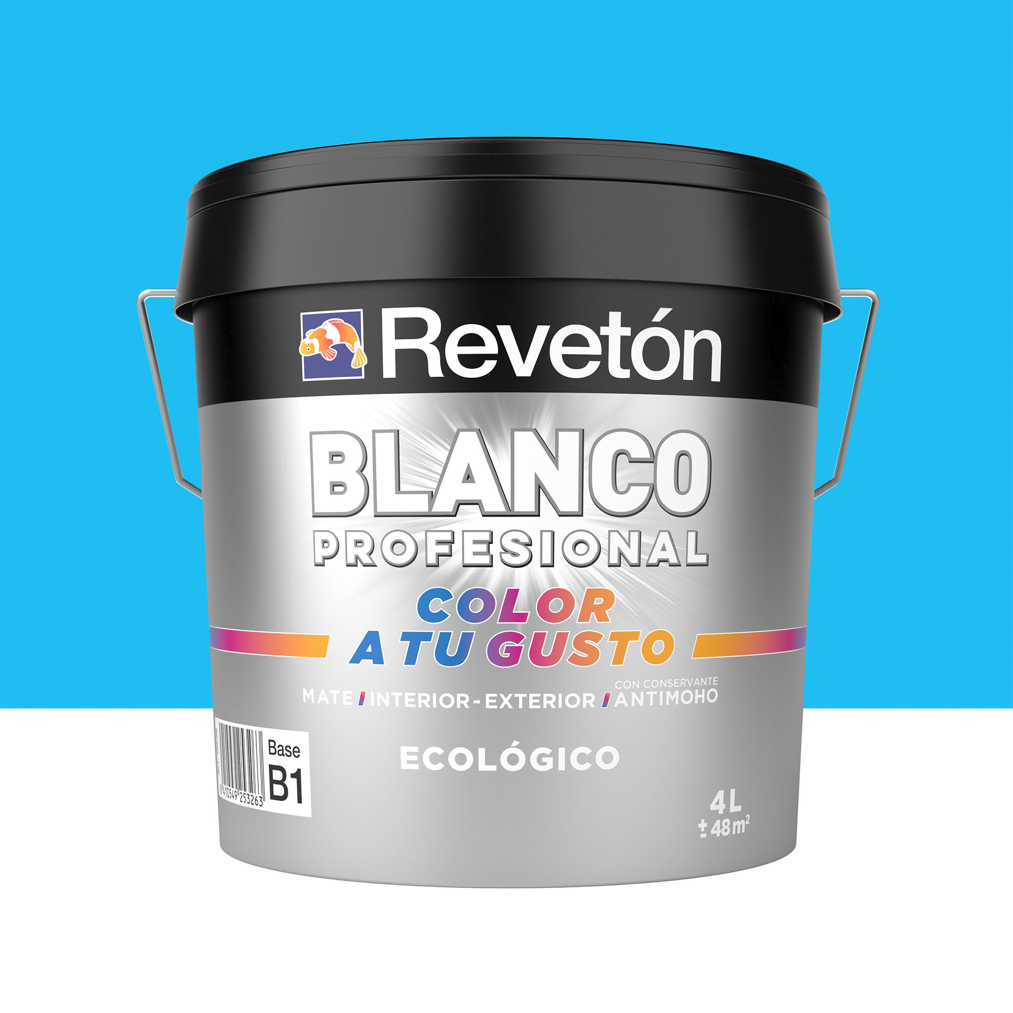 Pintura interior REVETÓN color a tu gusto Azul Cielo Intenso Luminoso ...