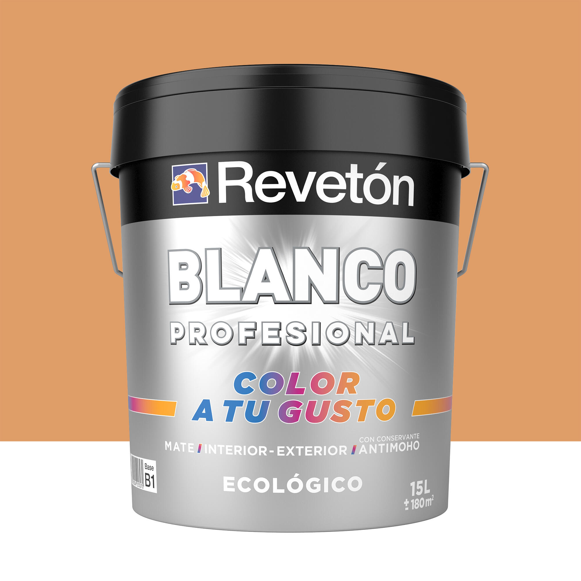 Pintura interior REVETÓN color a tu gusto Naranja Miel Intenso Luminoso ...