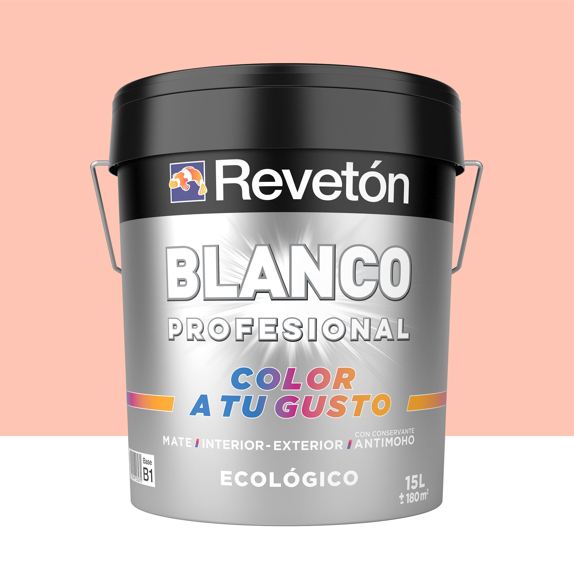 Pintura interior REVETÓN color a tu gusto Salmón Rosado Medio Luminoso ...