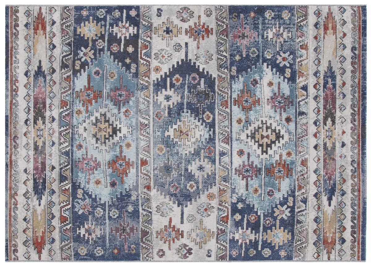 Tappeto Maggio B orientale blu, L 190 x L 133 cm | Leroy Merlin