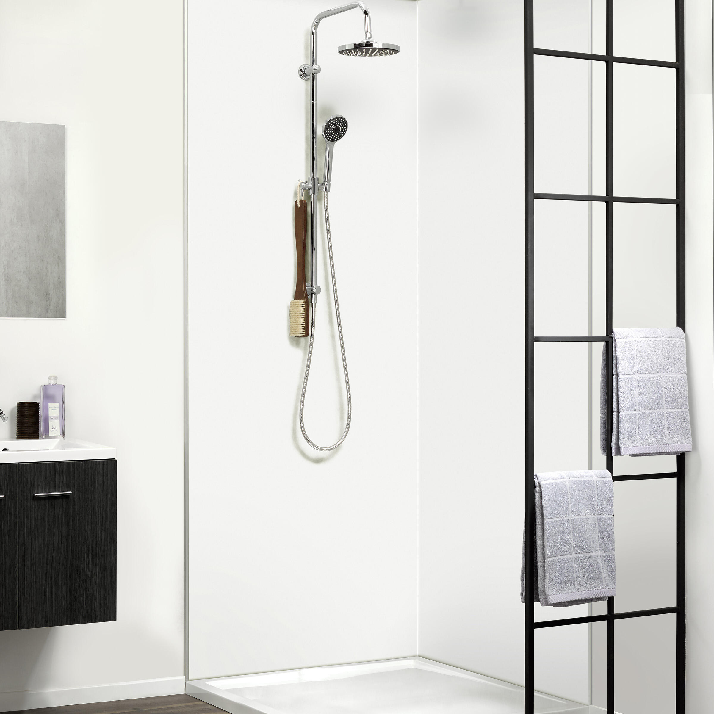 Revestimiento de pared de PVC White XL color blanco de 260x90 cm ...