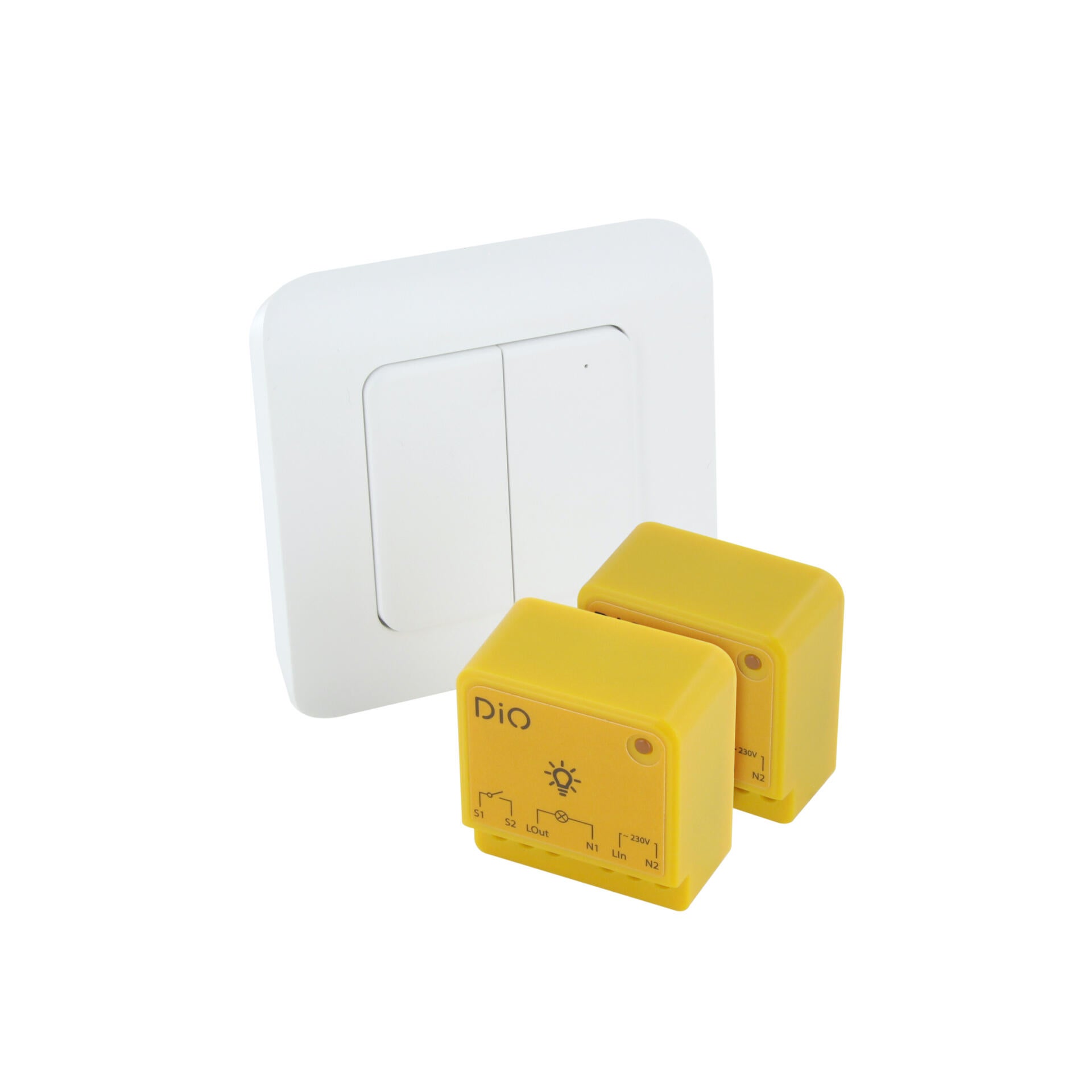 Kit 2 modules éclairages programmables et interrupteur double DIO ...