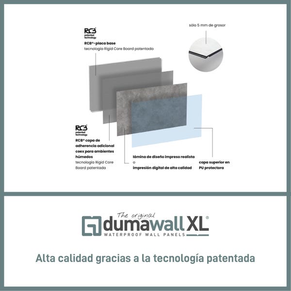 Revestimiento de pared de PVC Chicago XL color gris de 65x37.5 cm ...