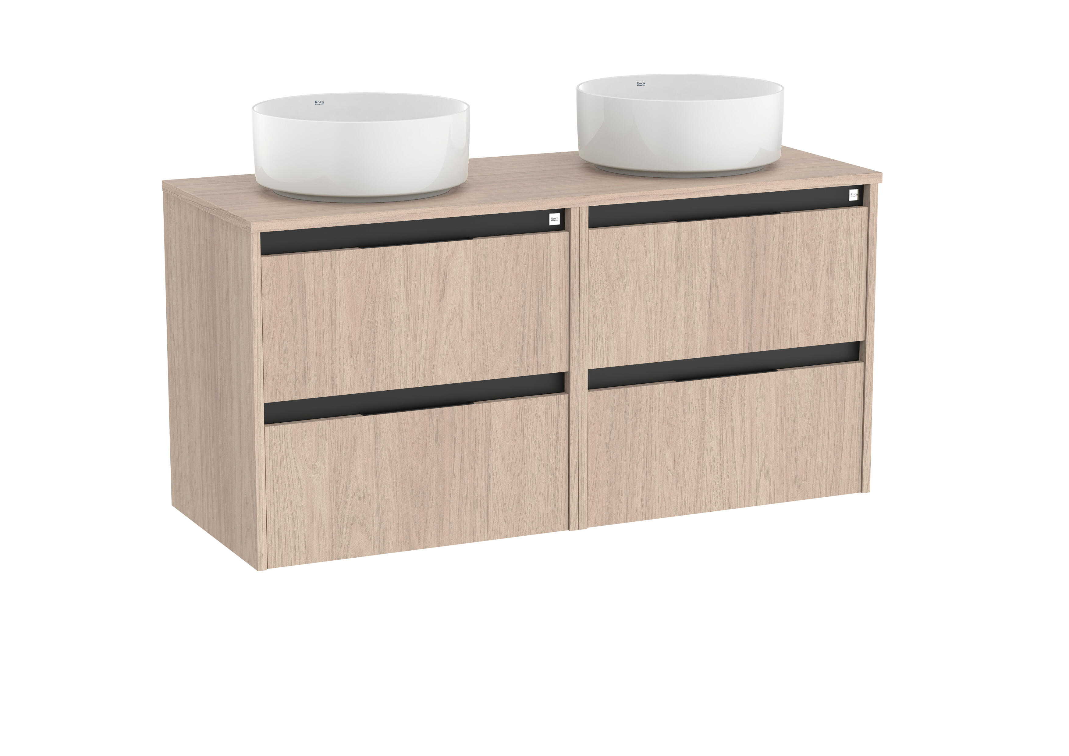 Mueble de baño Alpine fresno 120x46 cm (lavabo no incluido) | Leroy Merlin