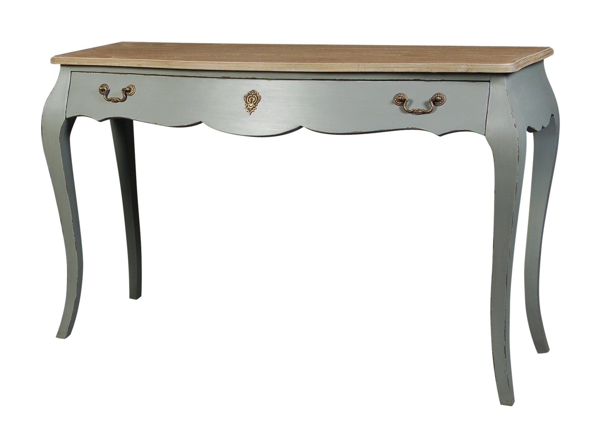 Console 1 tiroir Pauline, gris l.120 x H.75 cm | Leroy Merlin