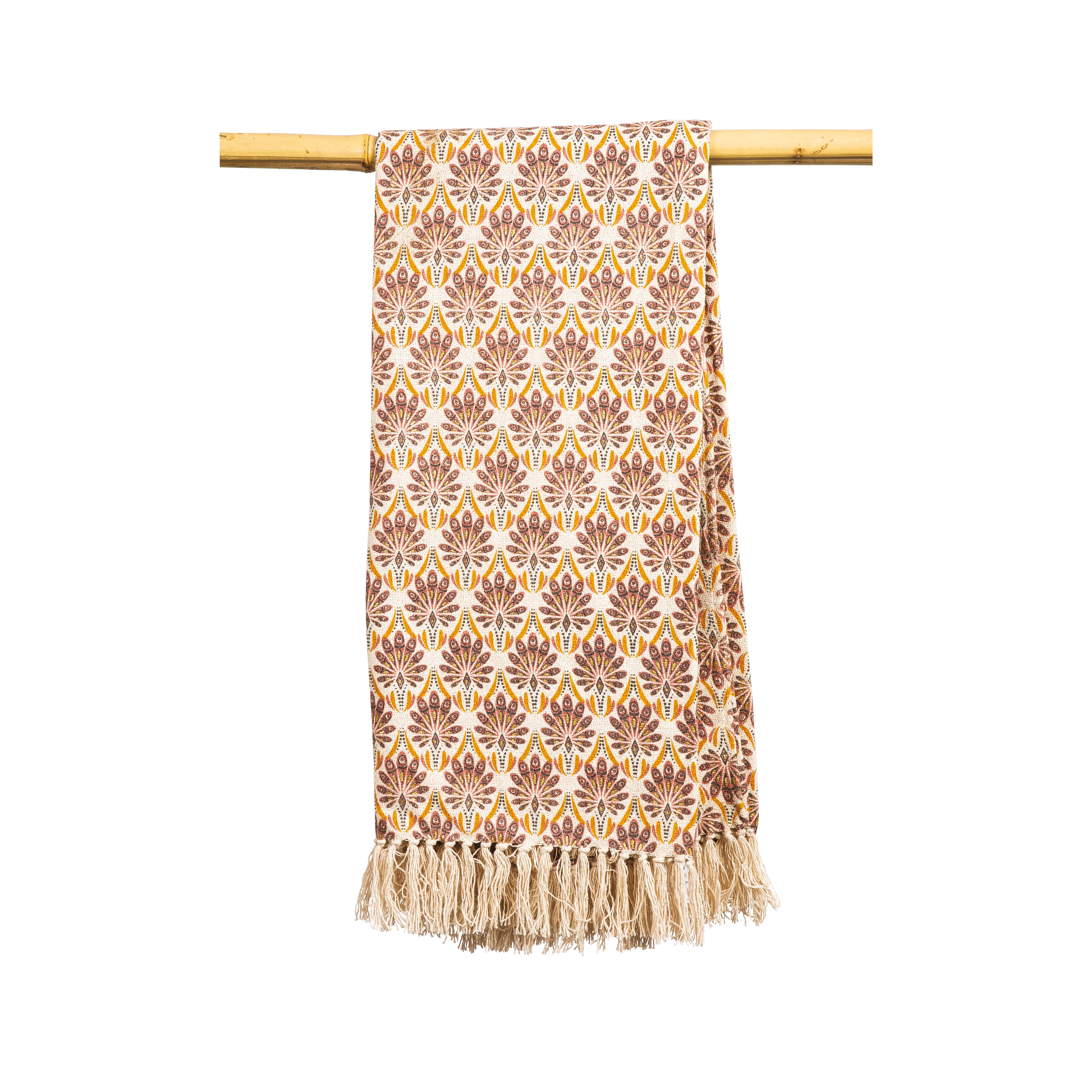 Plaid Peacock, marron l.130 x L.150 cm | Leroy Merlin