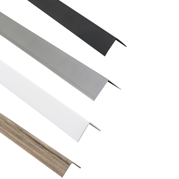 Perfil forma de ángulo de PVC gris, Alt. 15 x An.15 x L.2600 mm | Leroy ...