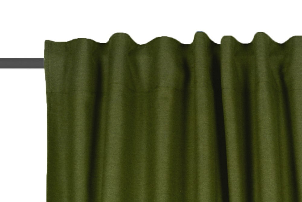 Rideau tamisant, Vienne, vert H.250 x l.135 cm | Leroy Merlin